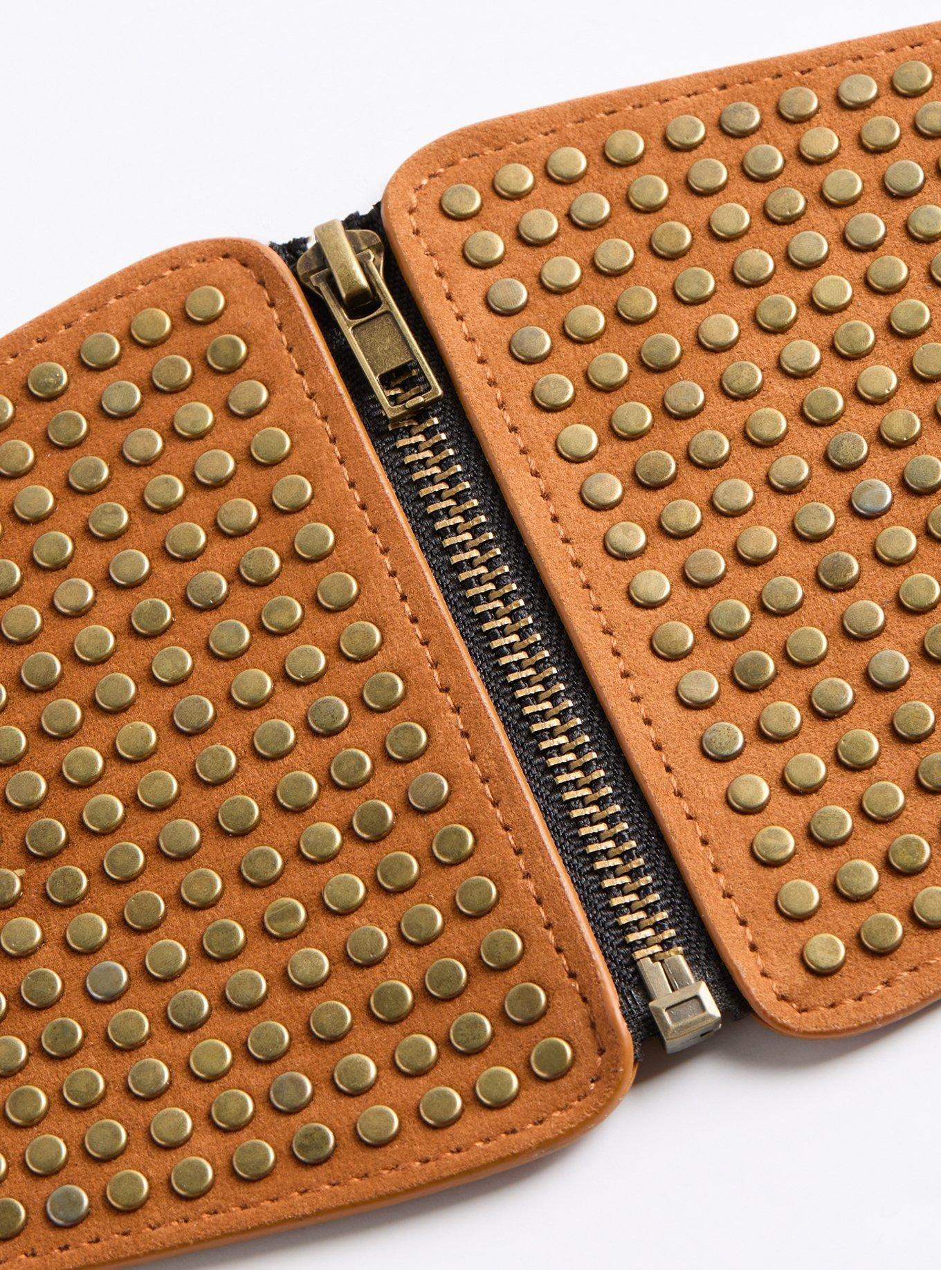 Plus Size - Studded Zip Waist Belt - Torrid