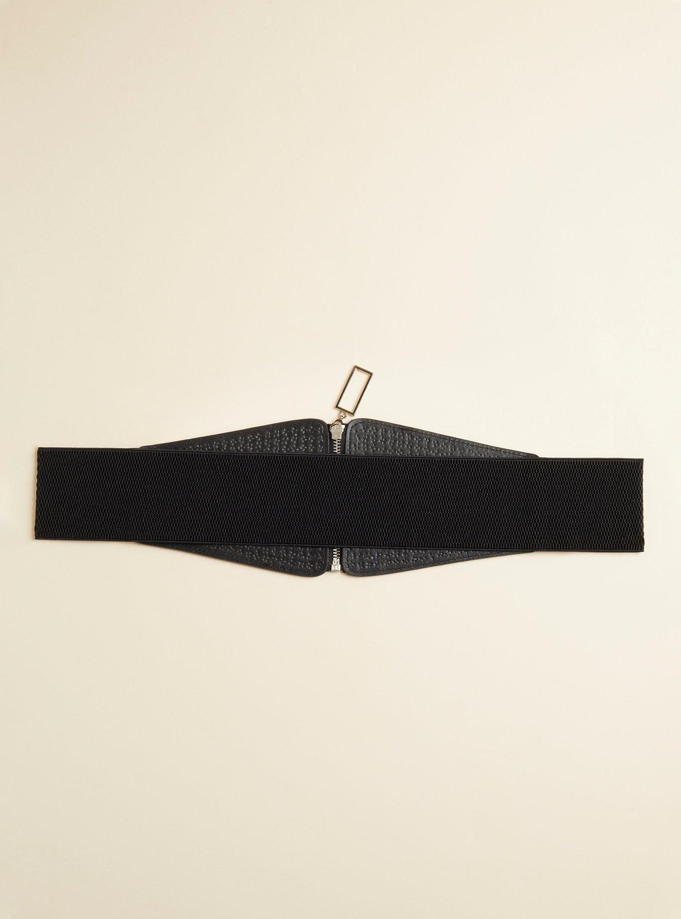 Plus Size - Studded Zip Waist Belt - Torrid