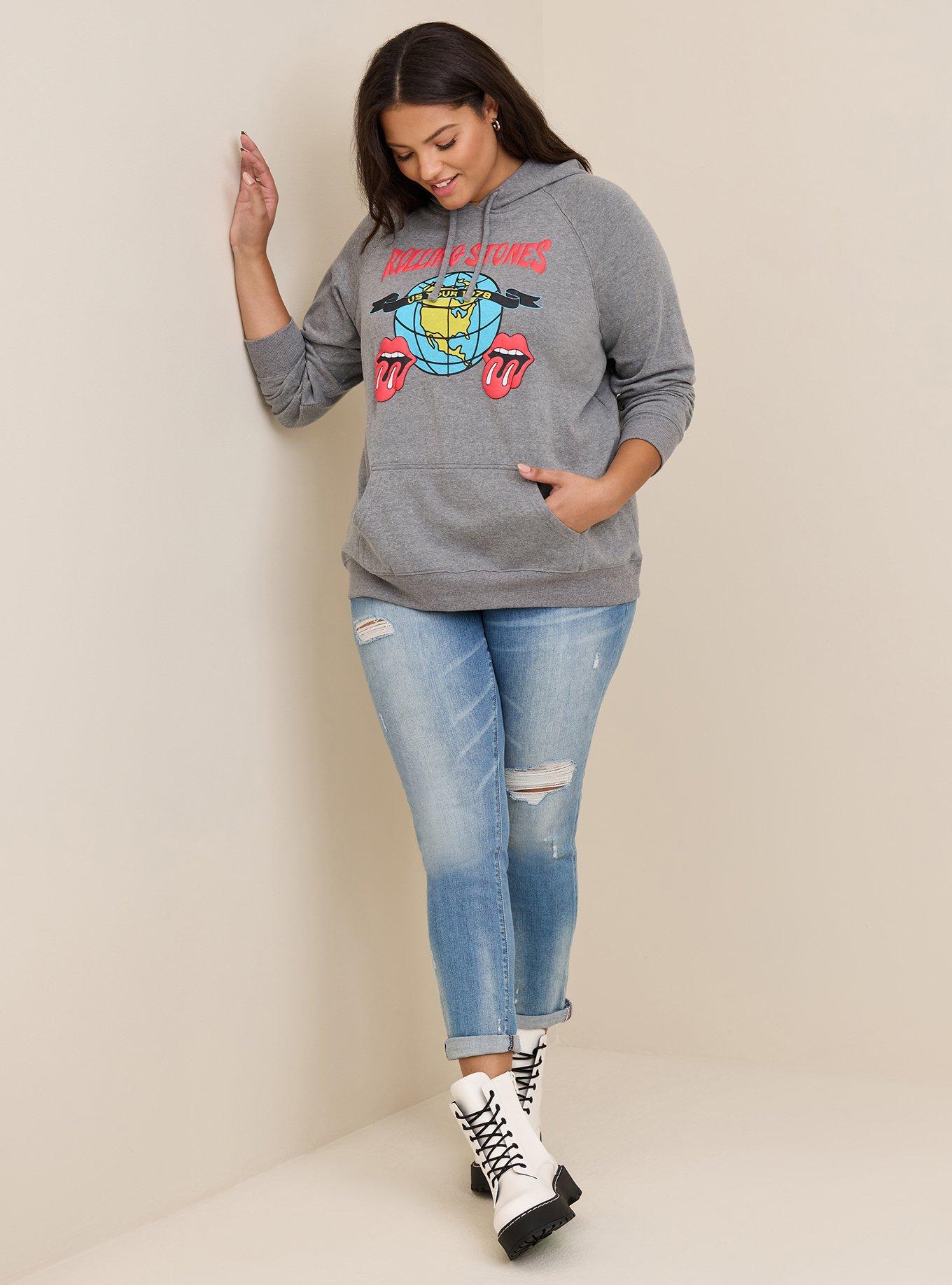 Plus Size - Rolling Stones Puff Hoodie - Torrid