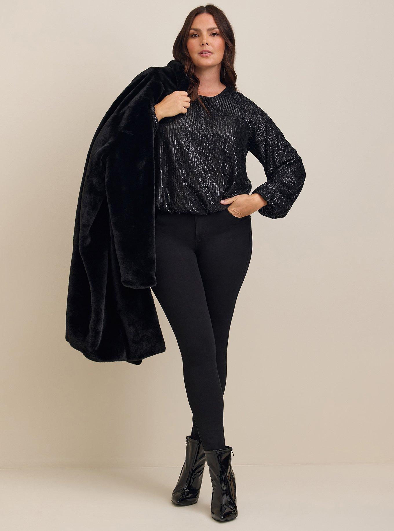 Plus Size - Sequin Bubble Hem Top - Torrid