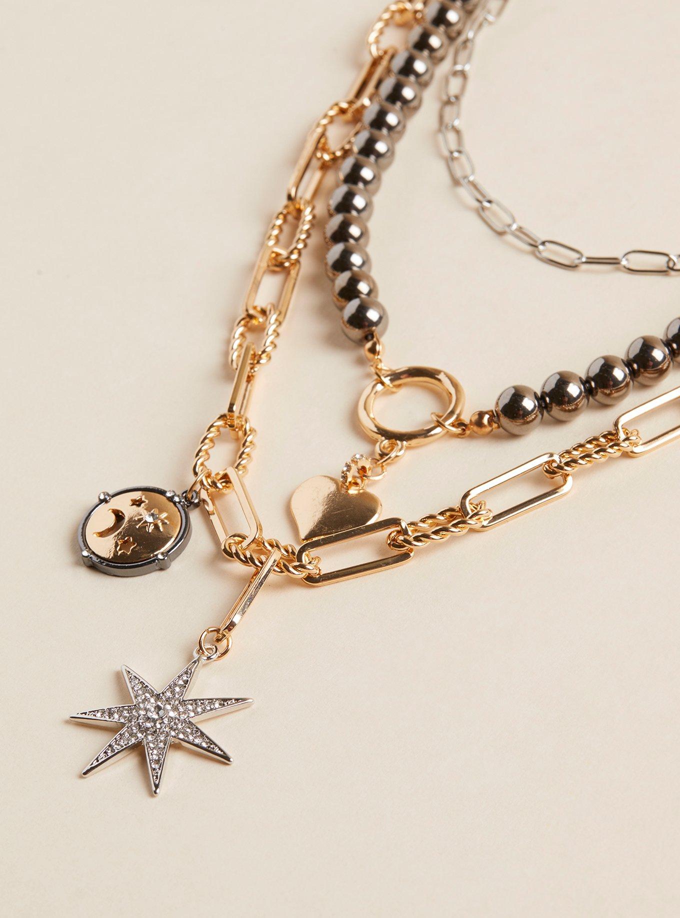 Plus Size - Multi Charms Layered Necklace - Torrid