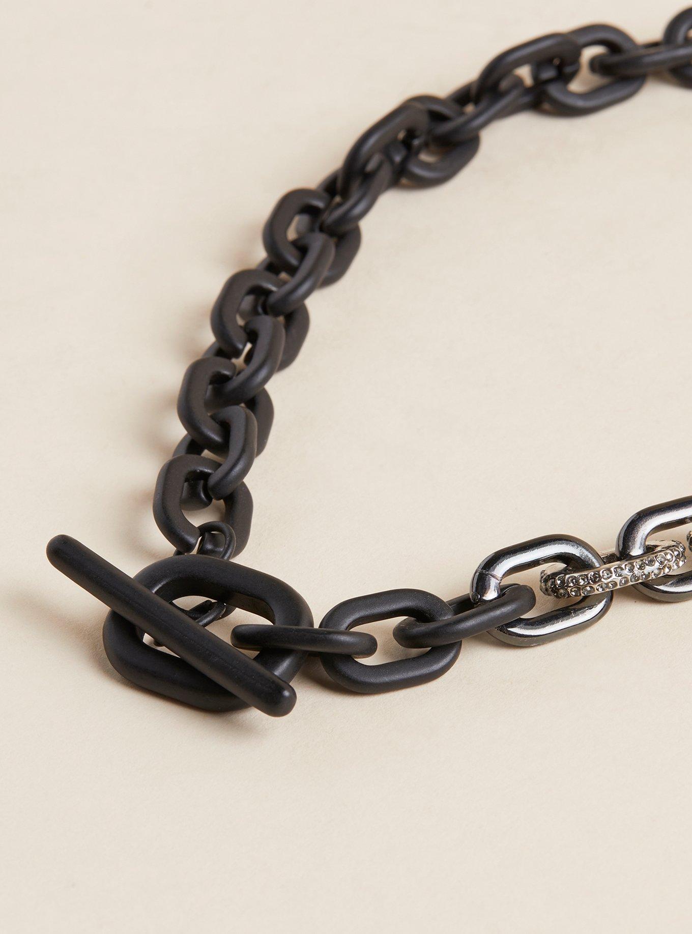 Plus Size - Matte Link Toggle Necklace - Torrid