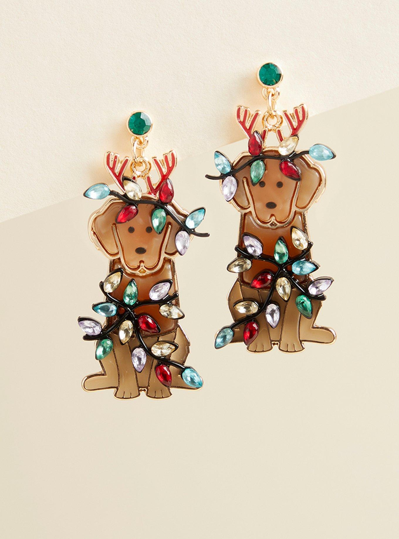 Plus Size - Tinseled Dog Earring - Torrid