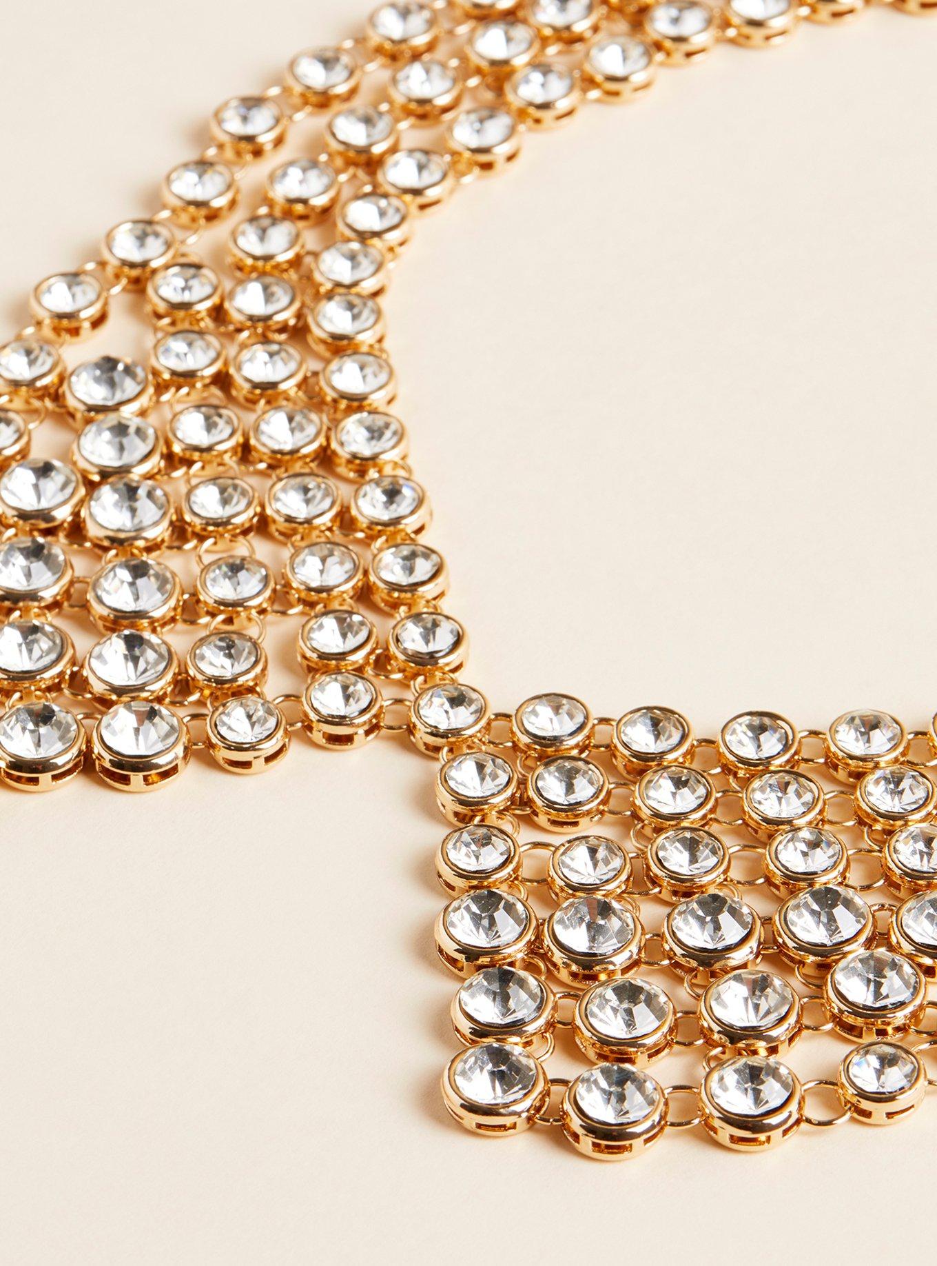 Plus Size - Rhinestone Statement Collar - Torrid