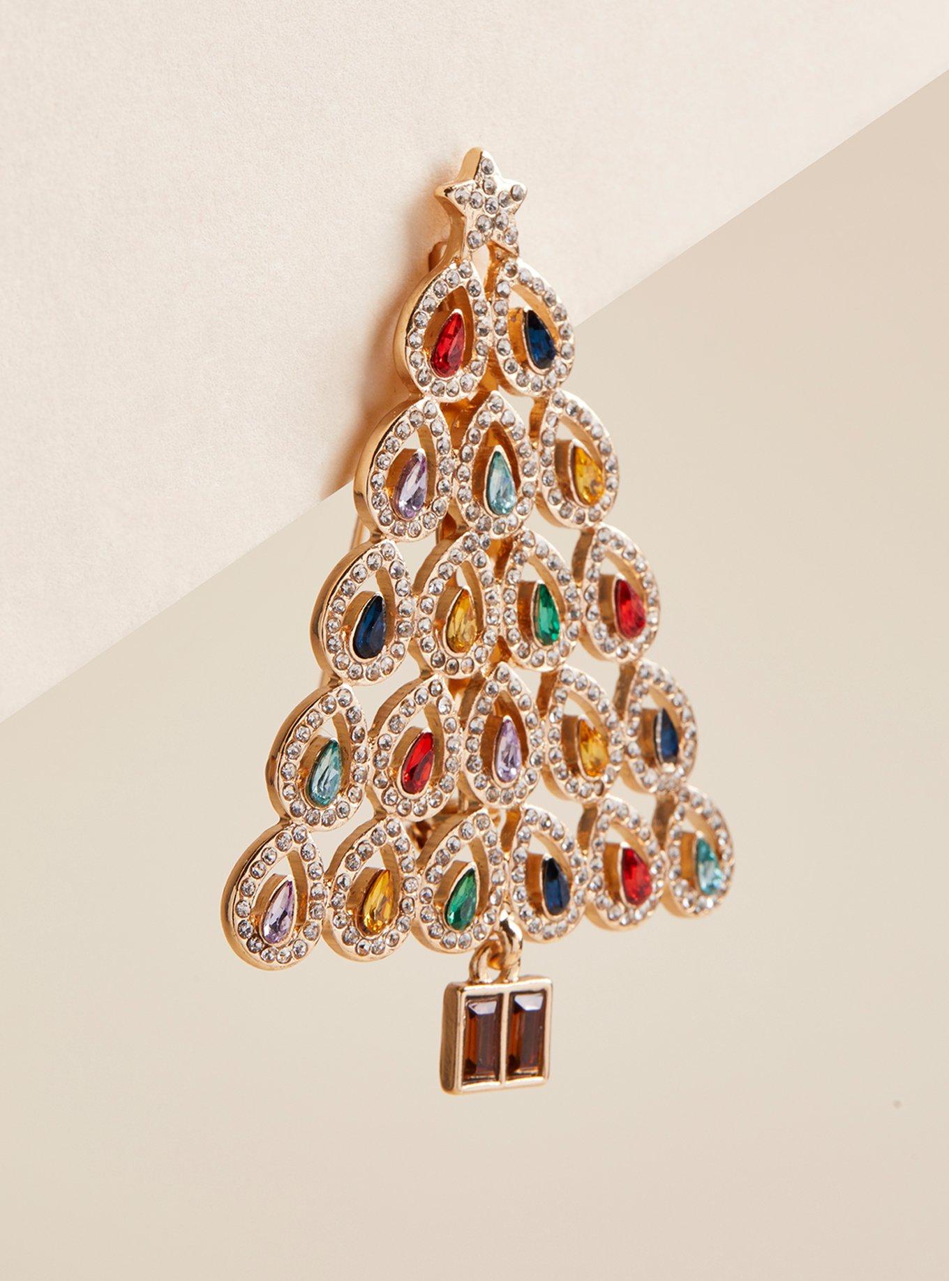 Plus Size - Bejeweled Tree Brooch - Torrid