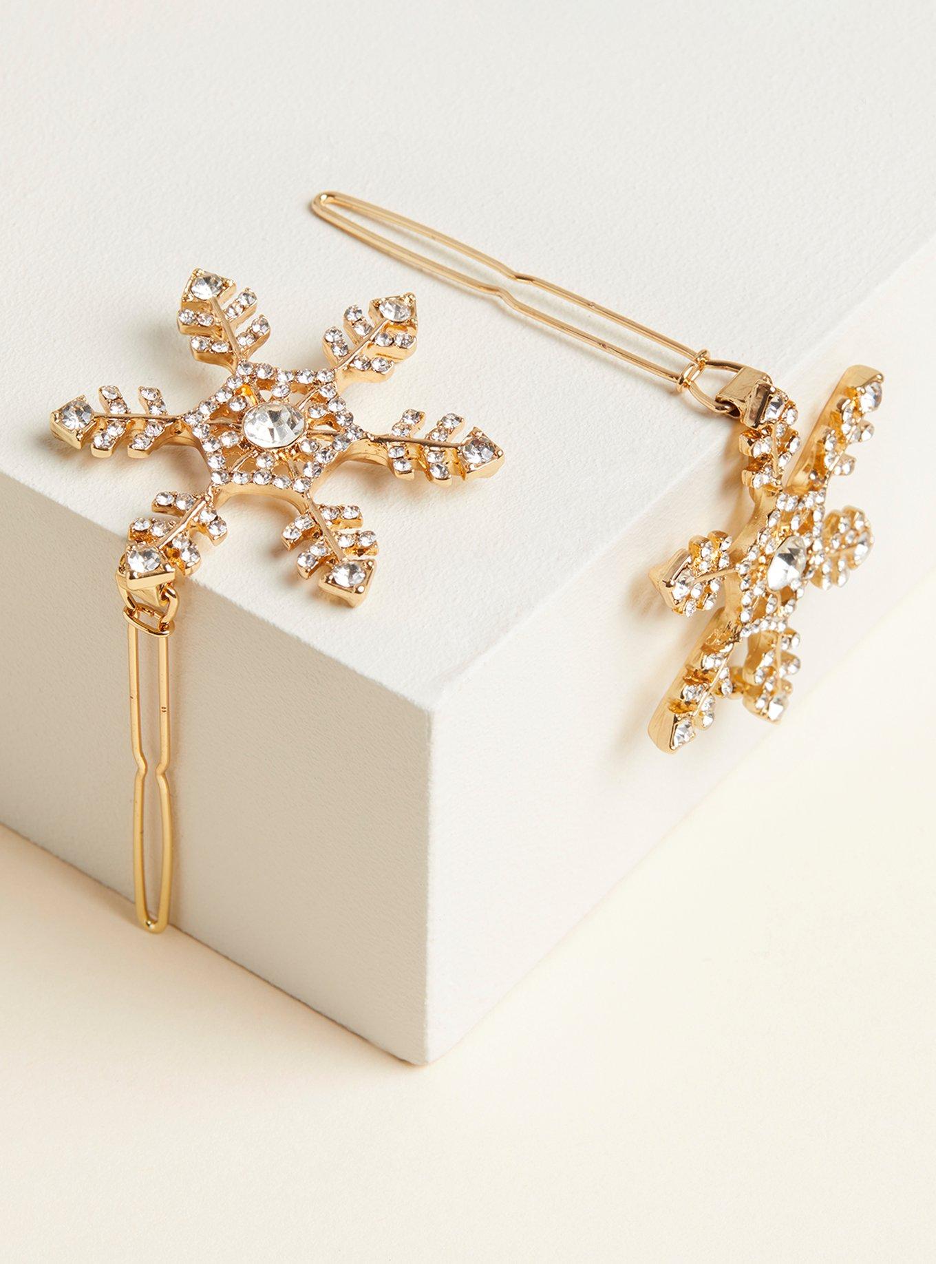 Plus Size - Snowflake Hair Clips - Torrid