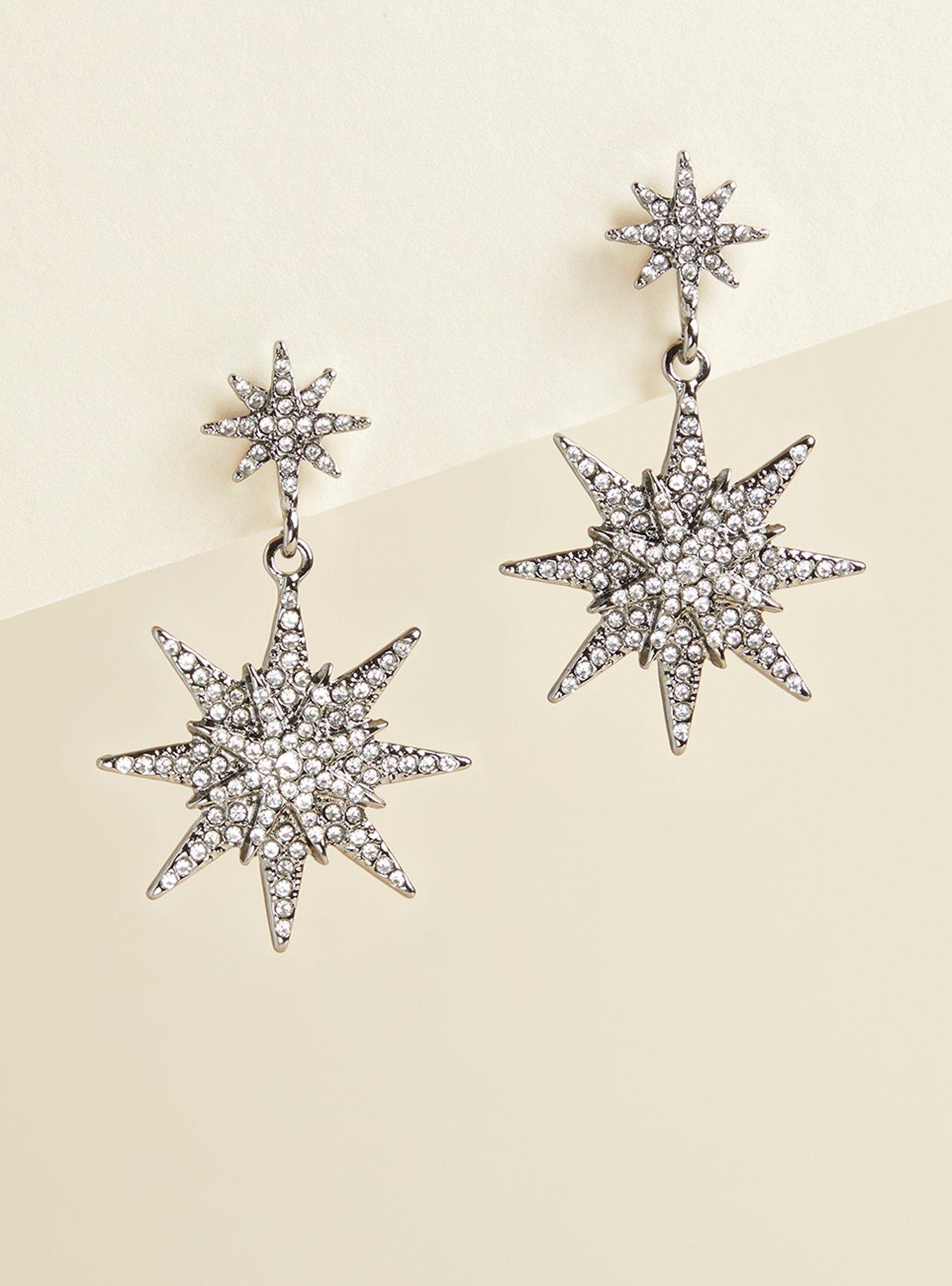 Plus Size - Rhinestone Starburst Earring - Torrid