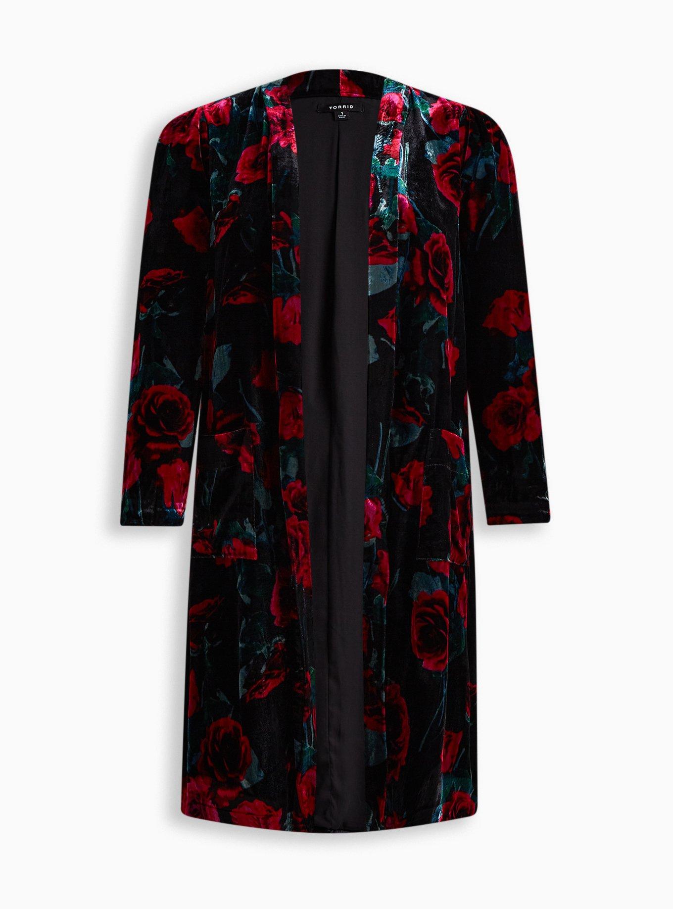 Plus Size - Velvet Duster Kimono - Torrid