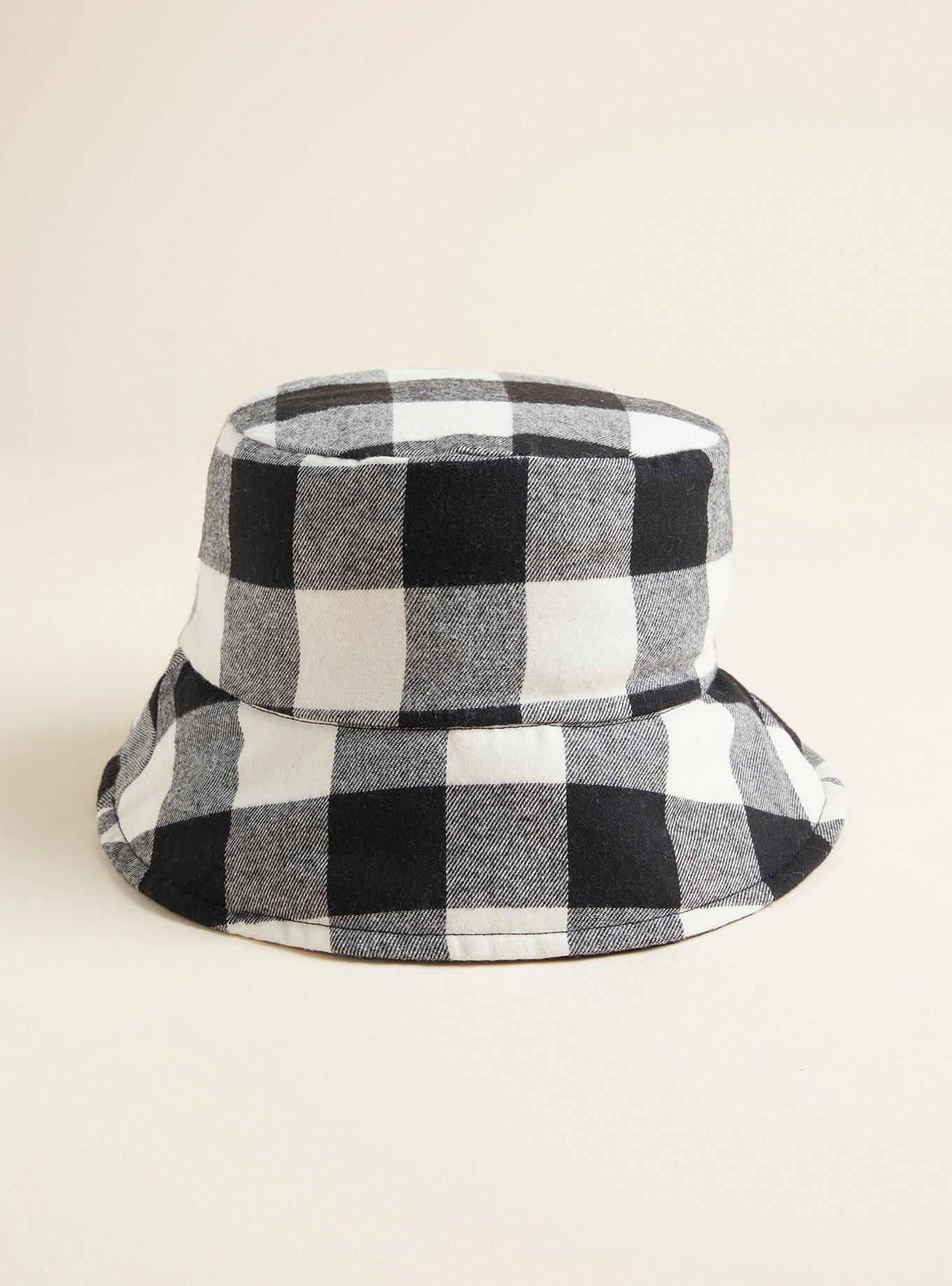 Plus Size - Reversible Nylon Plaid Bucket Hat - Torrid