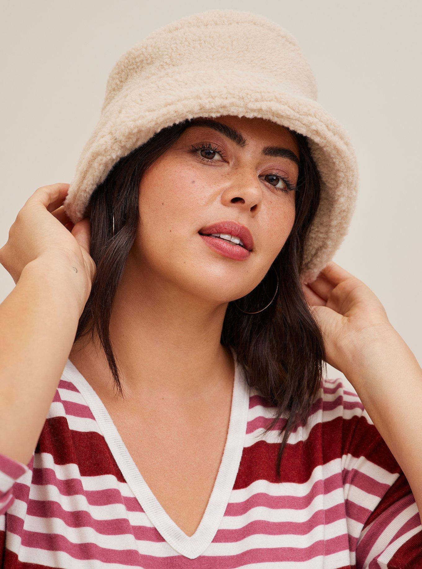 Plus Size - Sherpa Bucket Hat - Torrid