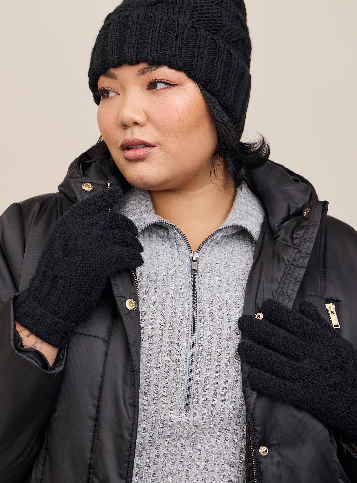 Plus Size - Cable Knit Texting Glove - Torrid