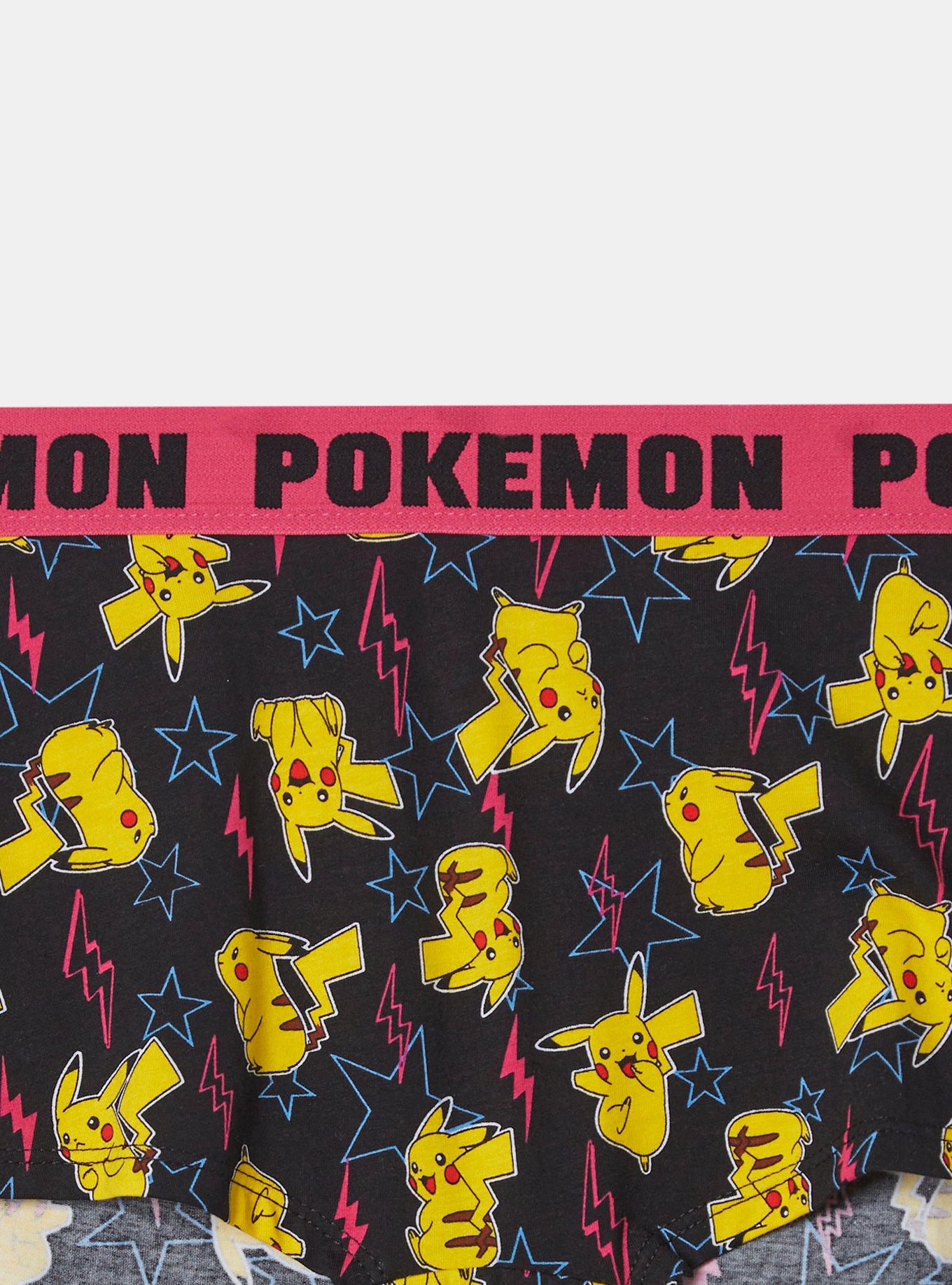 Plus Size - Pokemon Pikachu Cotton Mid Rise Boyshort Panty - Torrid