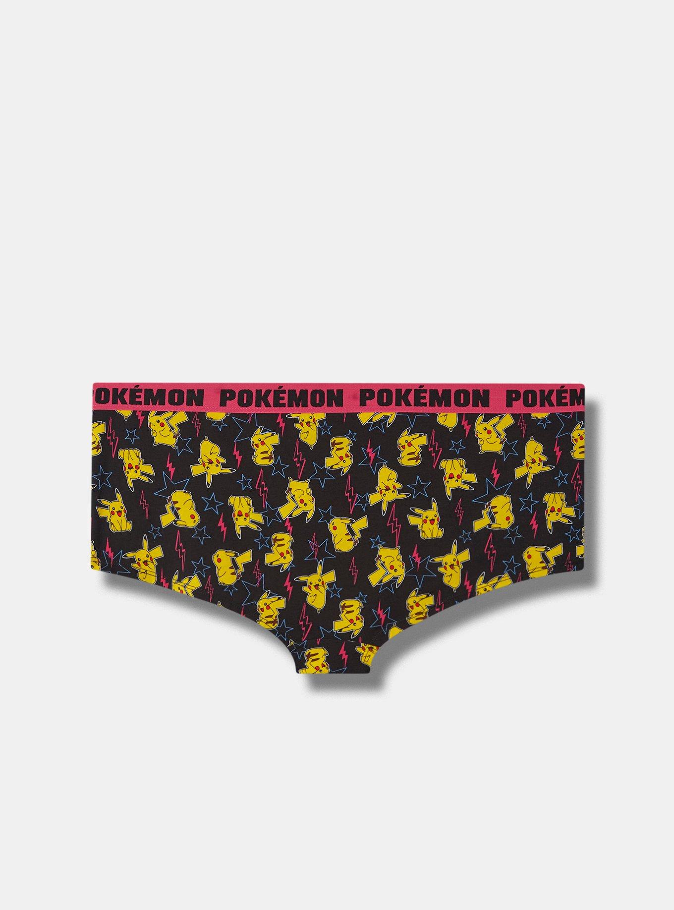 Plus Size - Pokemon Pikachu Cotton Mid Rise Boyshort Panty - Torrid