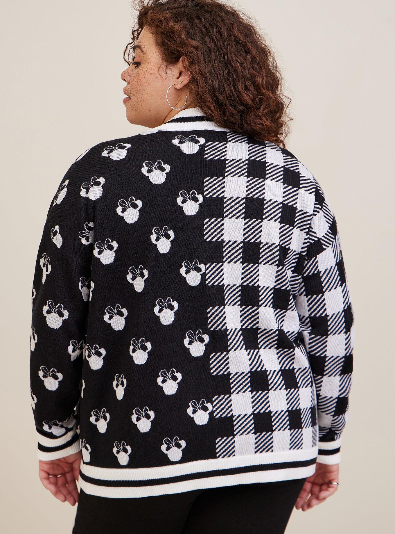 Plus Size - Disney Minnie Mouse Jacquard Cardigan Sweater - Torrid