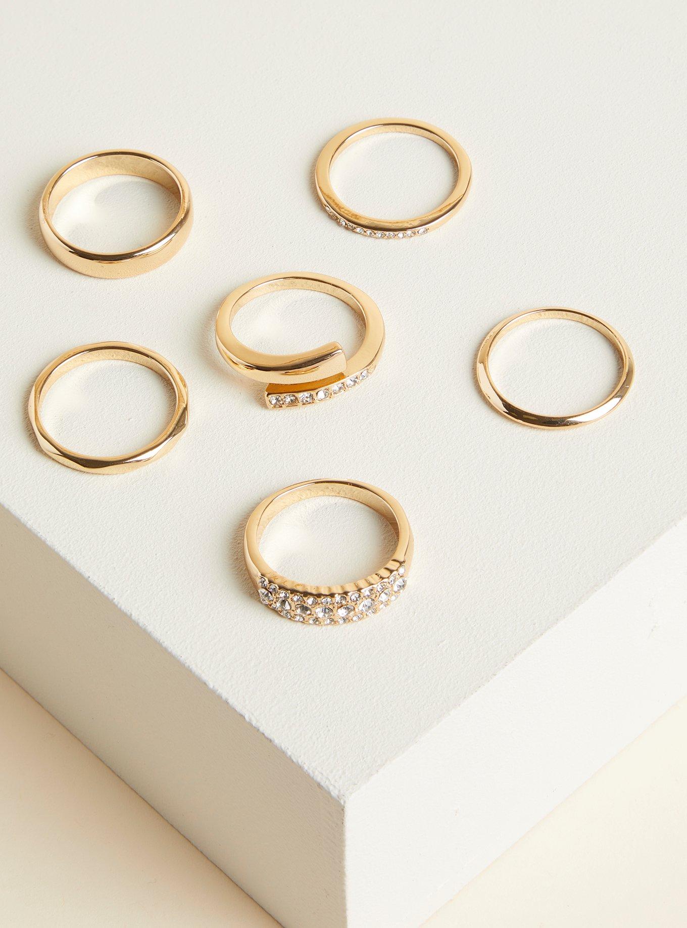 Plus Size - Signet Multi Ring Set - Torrid