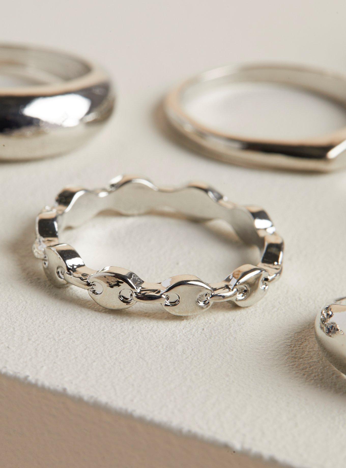 Plus Size - Pave Multi Ring Set - Torrid