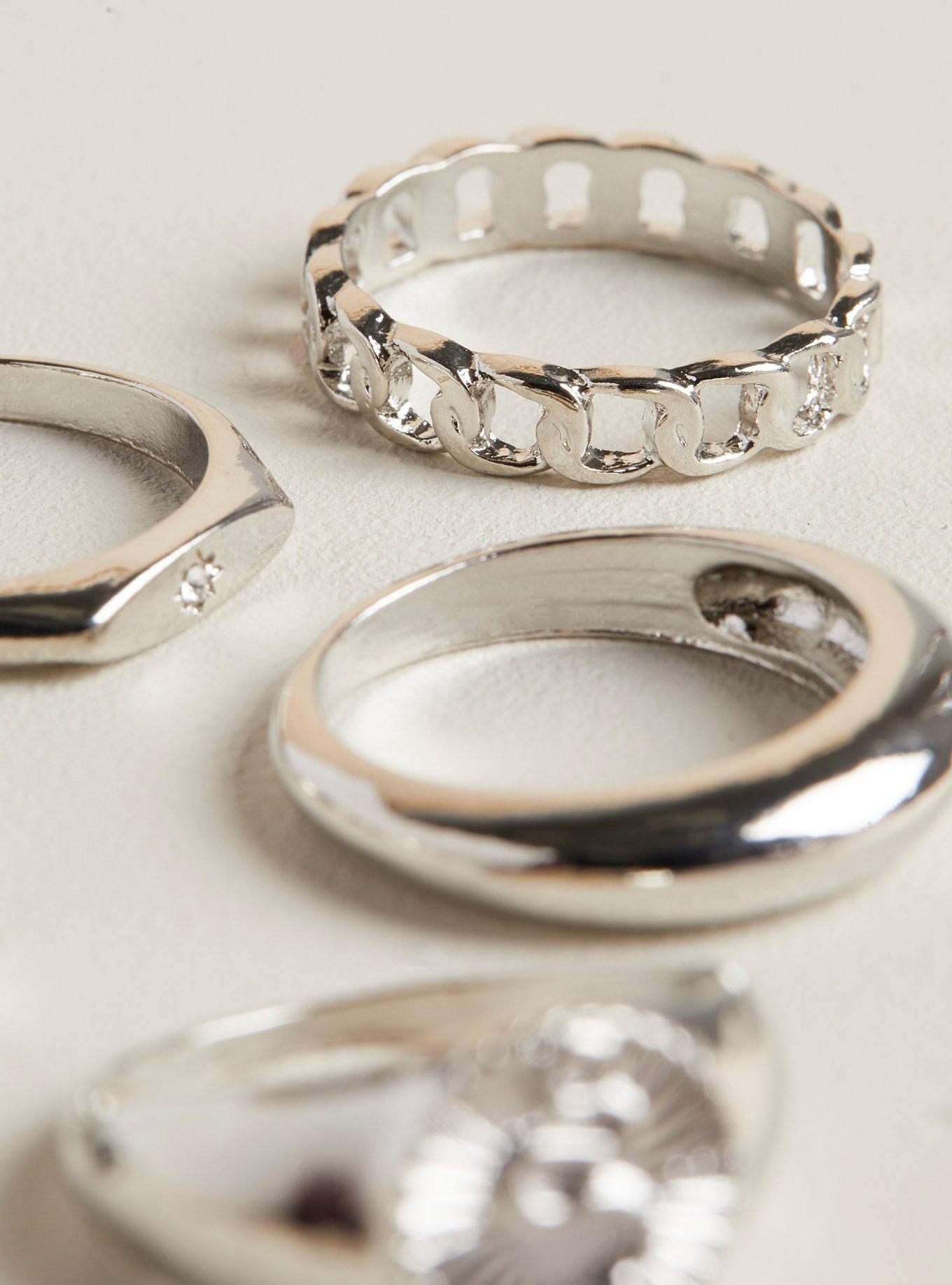 Plus Size - Pave Multi Ring Set - Torrid