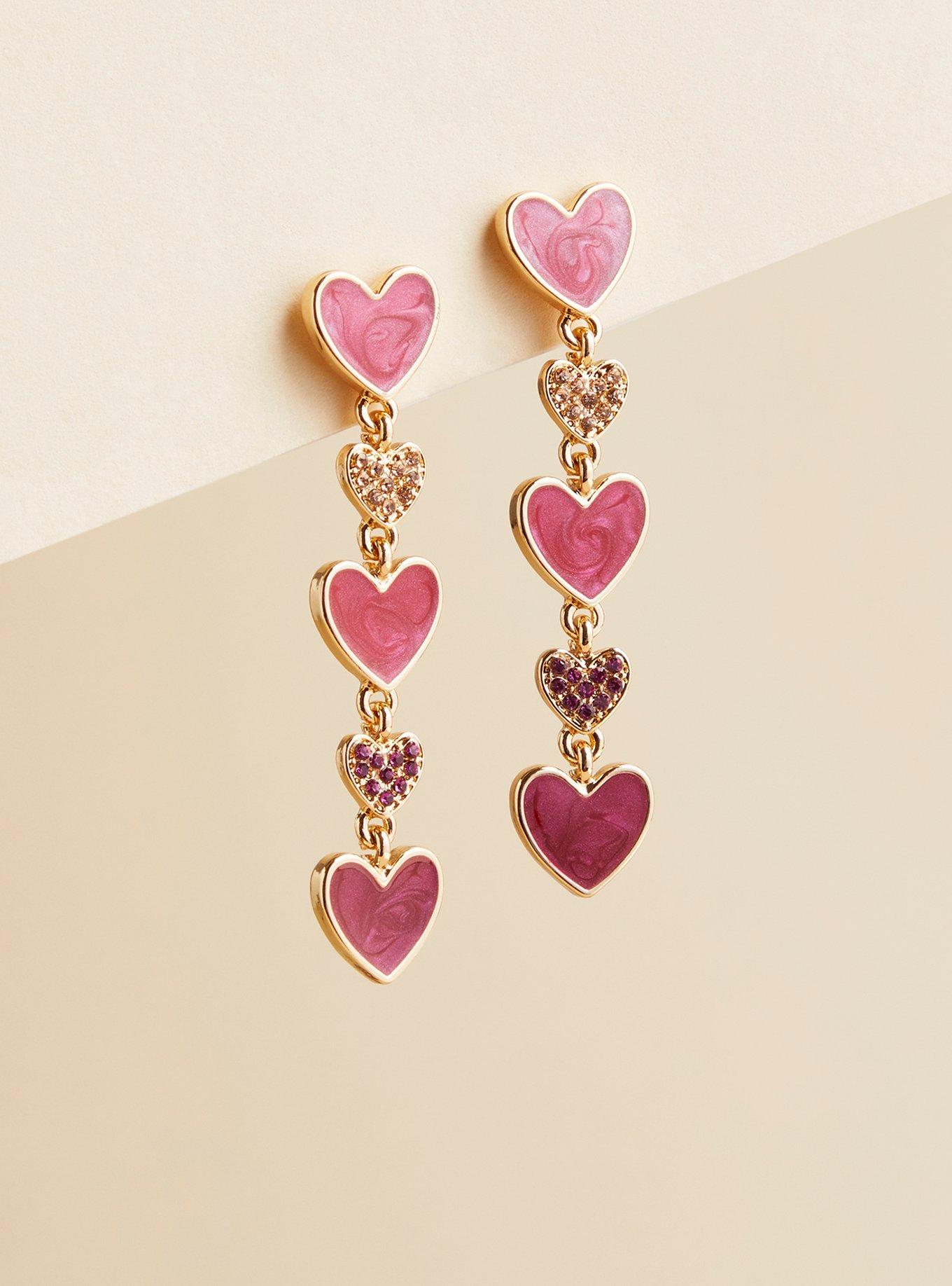 Plus Size - Heart Linear Earring - Torrid