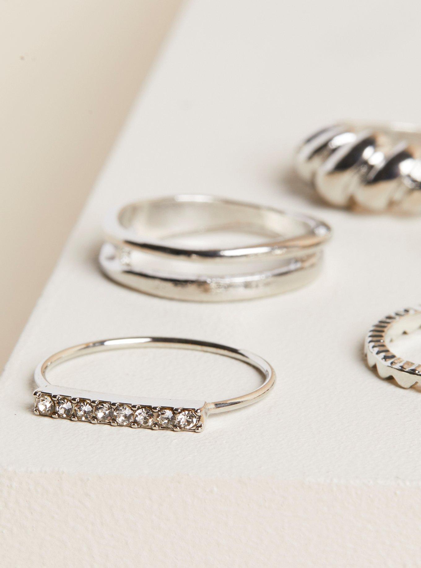 Plus Size - Celestial Pave Ring Set - Torrid