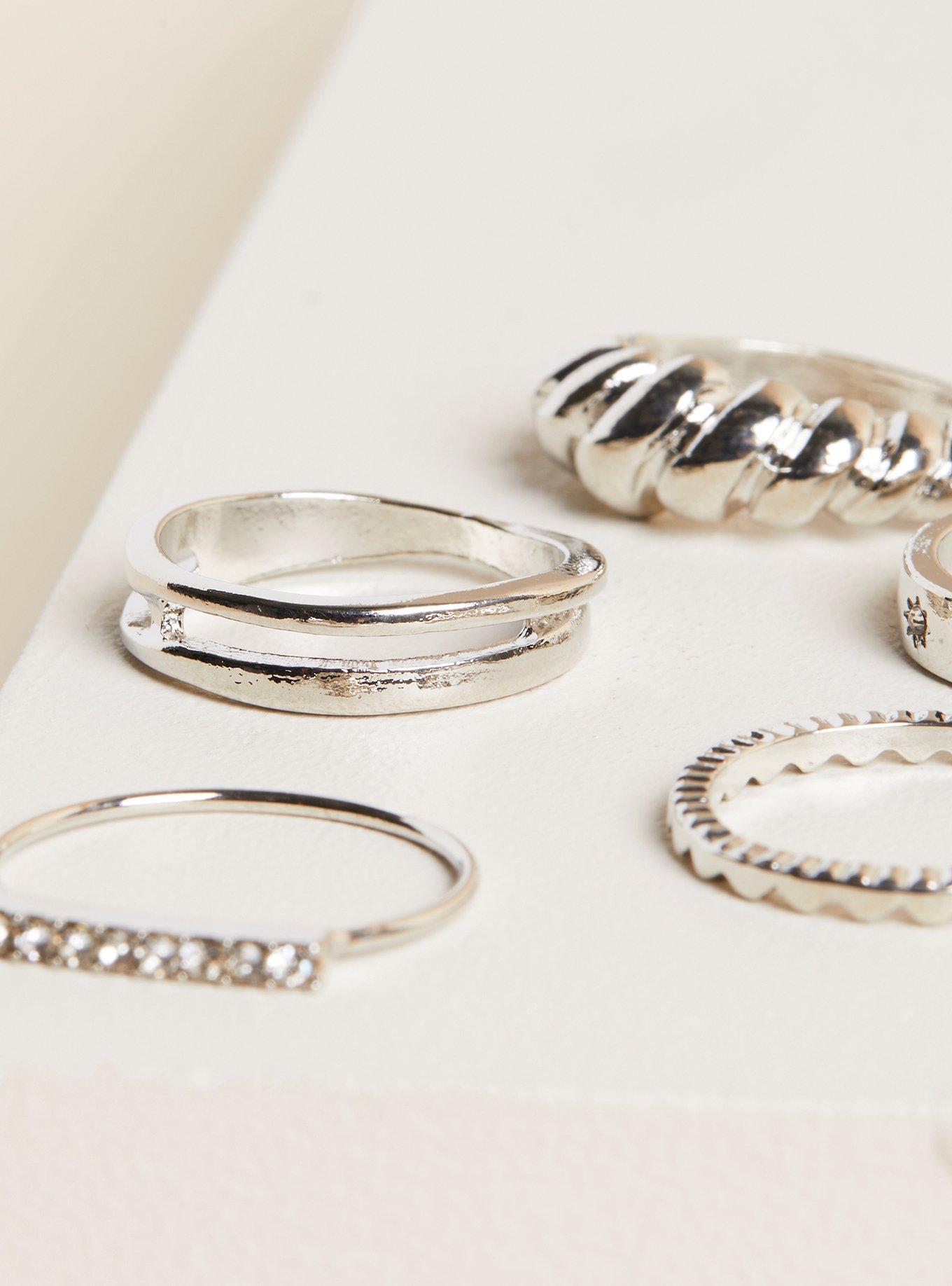 Plus Size - Celestial Pave Ring Set - Torrid