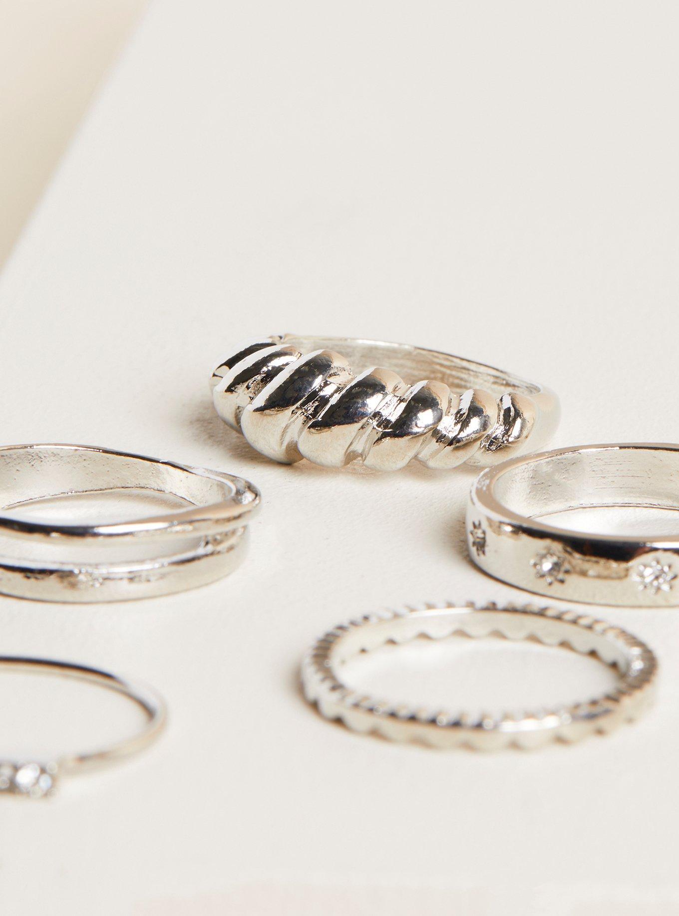 Plus Size - Celestial Pave Ring Set - Torrid