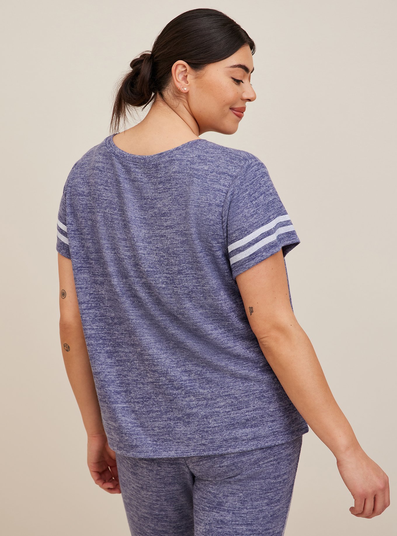 Plus Size - Super Soft Plush Short Sleeve Lounge Tee - Torrid