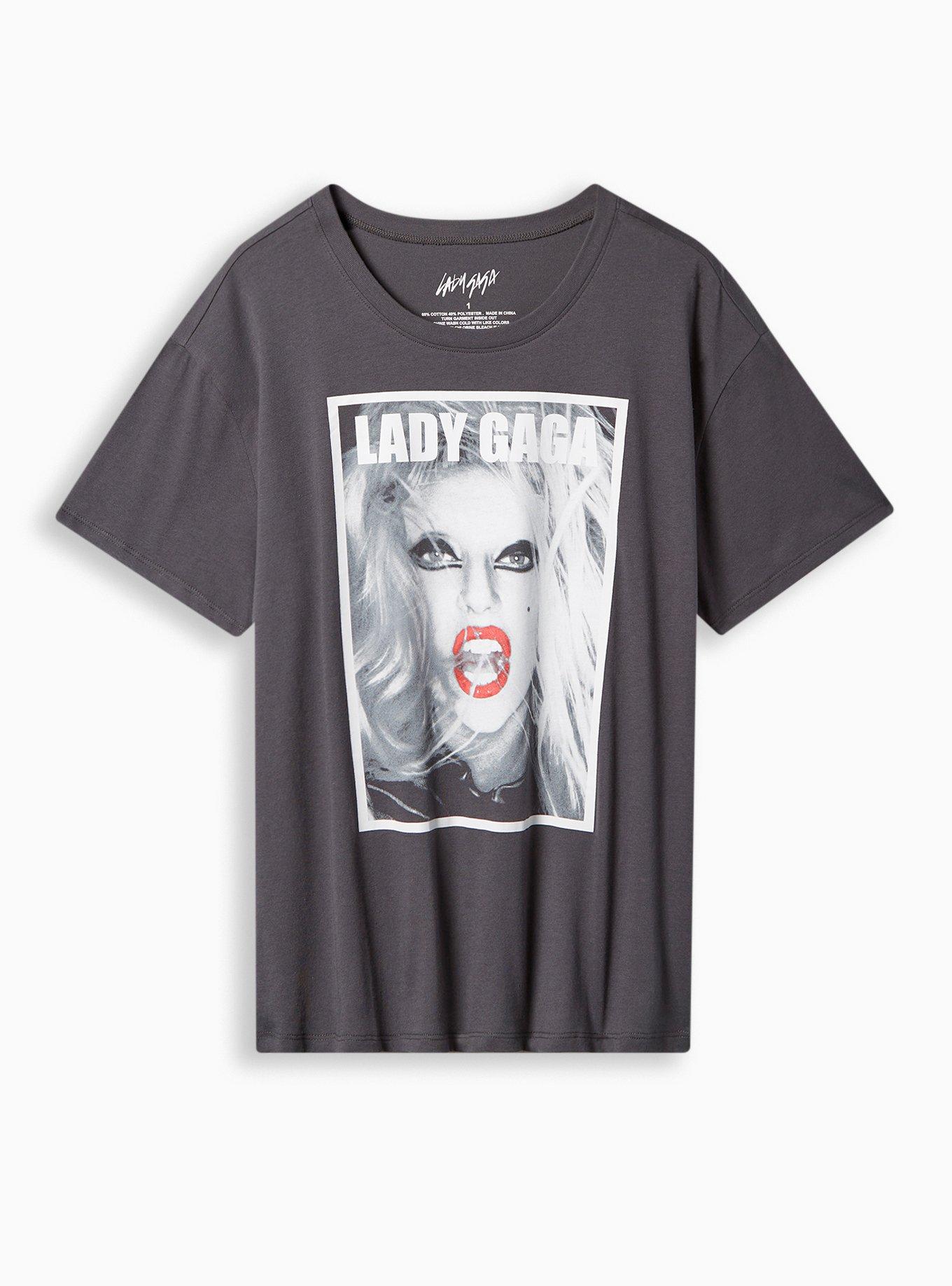 Plus Size - Lady Gaga Relaxed Fit Cotton Crew Tee - Torrid