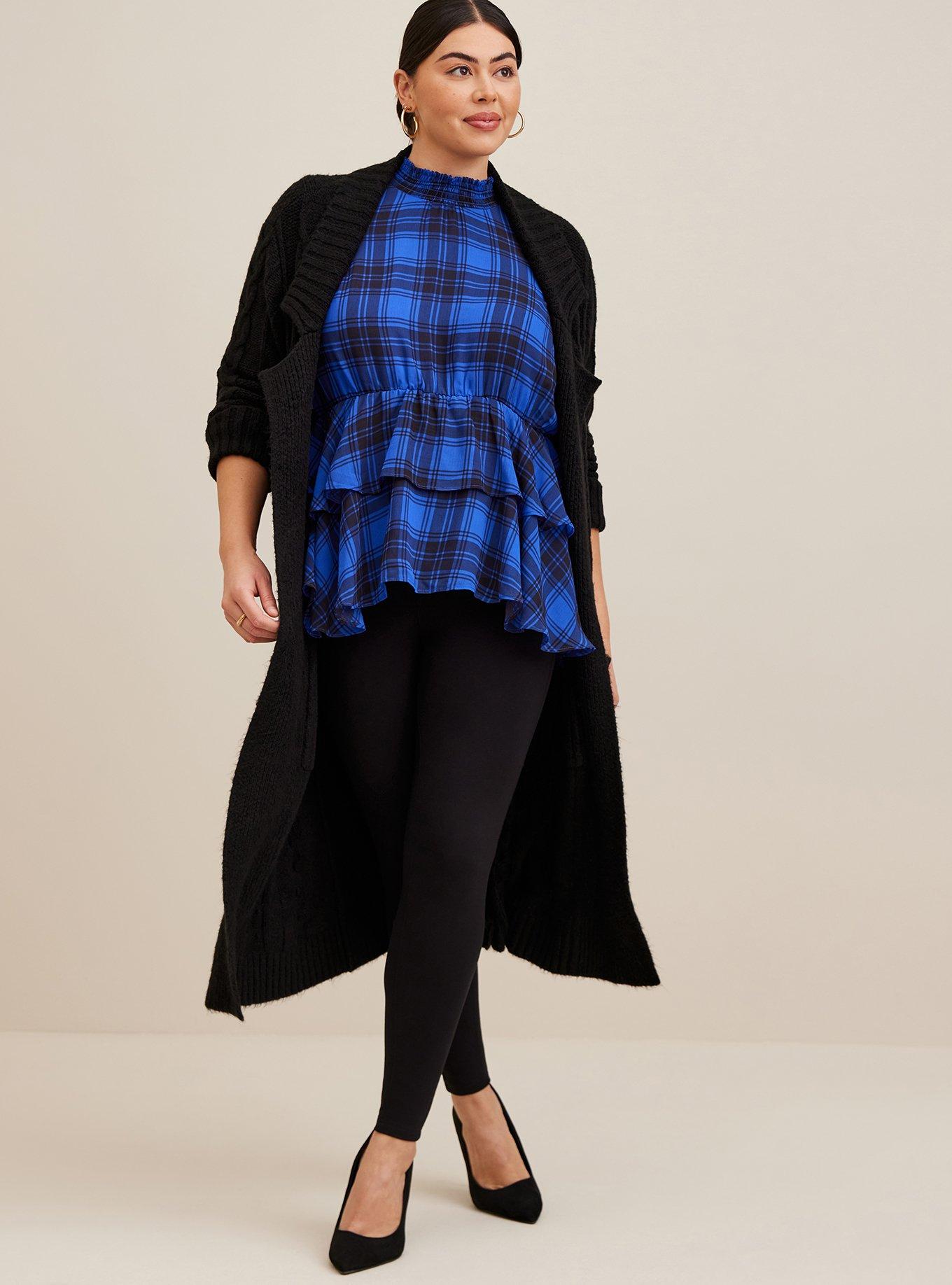 Plus Size - Crinkle Chiffon Smock Neck Ruffle Tiered Top - Torrid