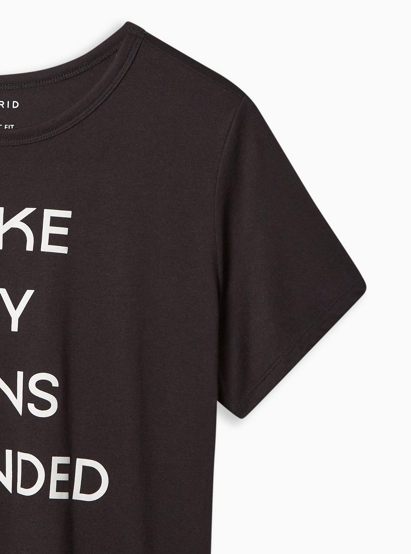 Plus Size - My Puns Everyday Signature Jersey Crew Neck Tee - Torrid