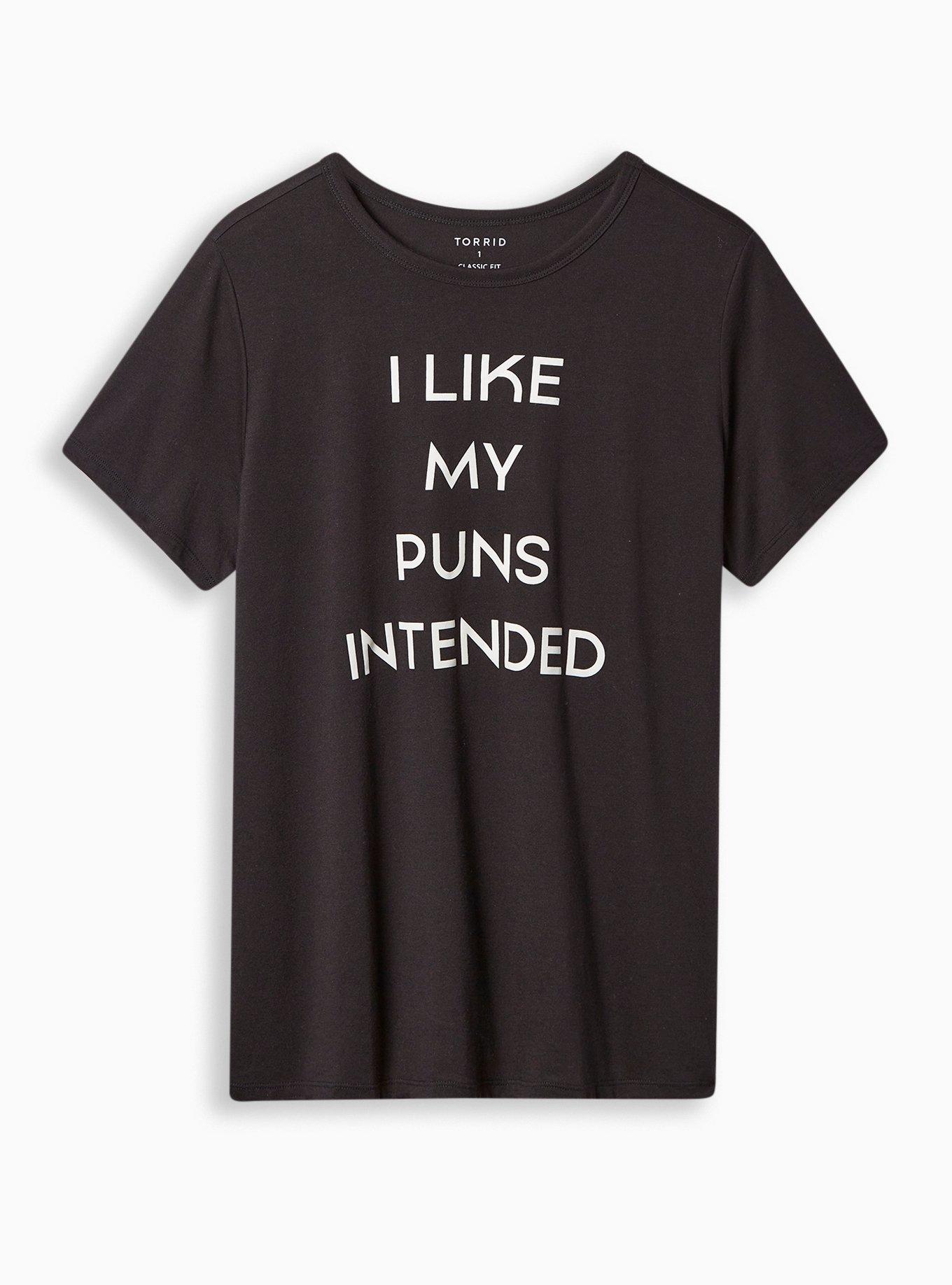 Plus Size - My Puns Everyday Signature Jersey Crew Neck Tee - Torrid