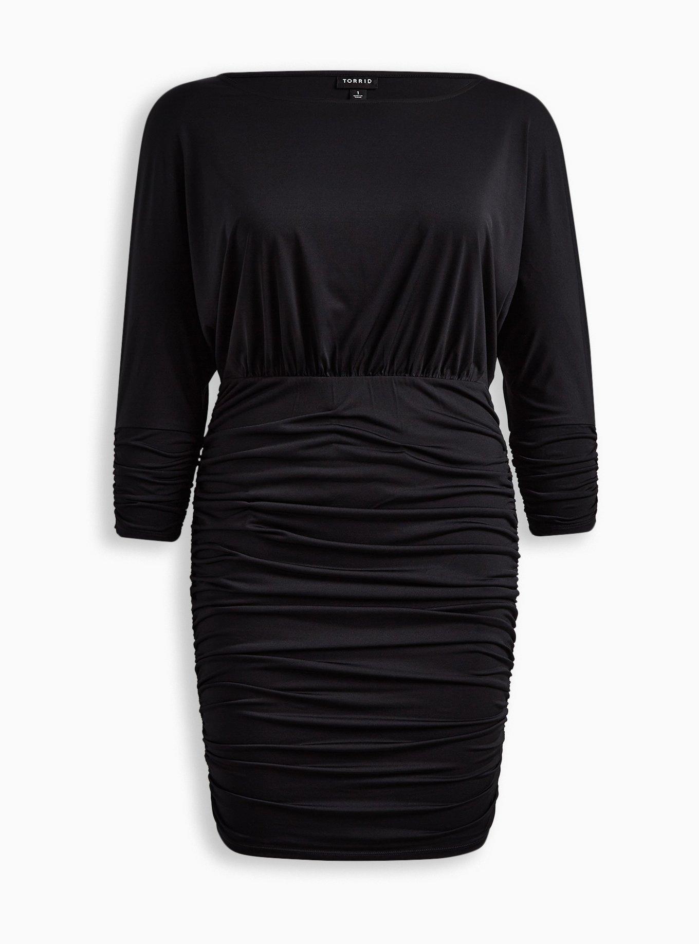 Plus Size - Mini Studio Knit Shirred Dress - Torrid