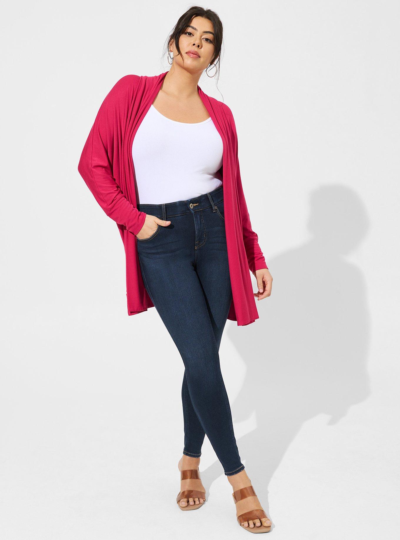 Plus Size - Super Soft Cardigan Dolman Sleeve Open Front - Torrid