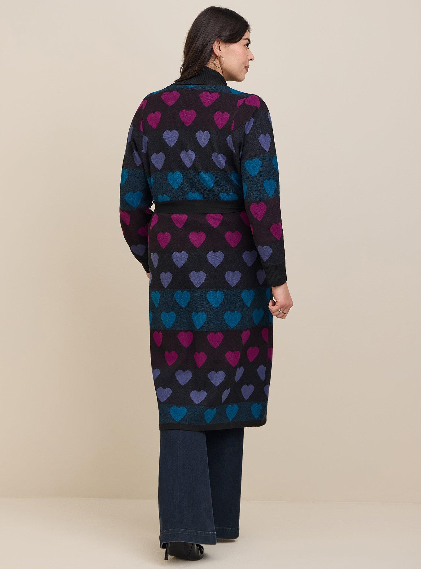 Plus Size - Everyday Plush Duster Tie Front Sweater - Torrid