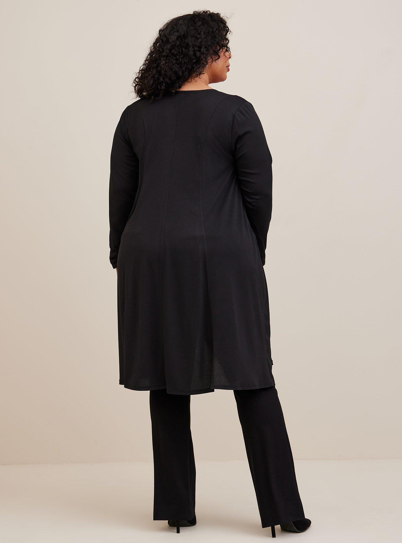 Plus Size - Crepe Open Front Duster - Torrid