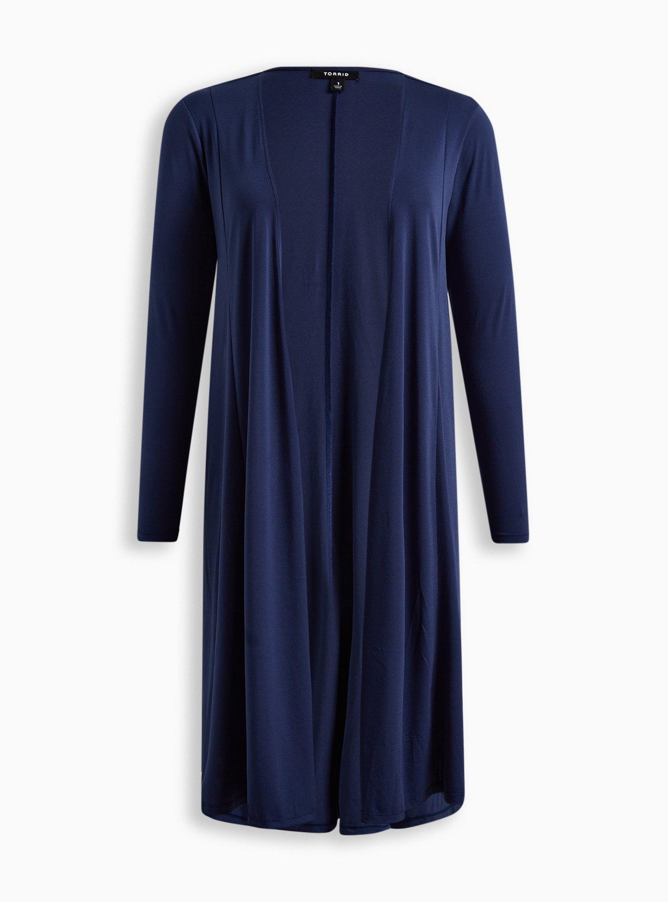 Plus Size - Crepe Open Front Duster - Torrid