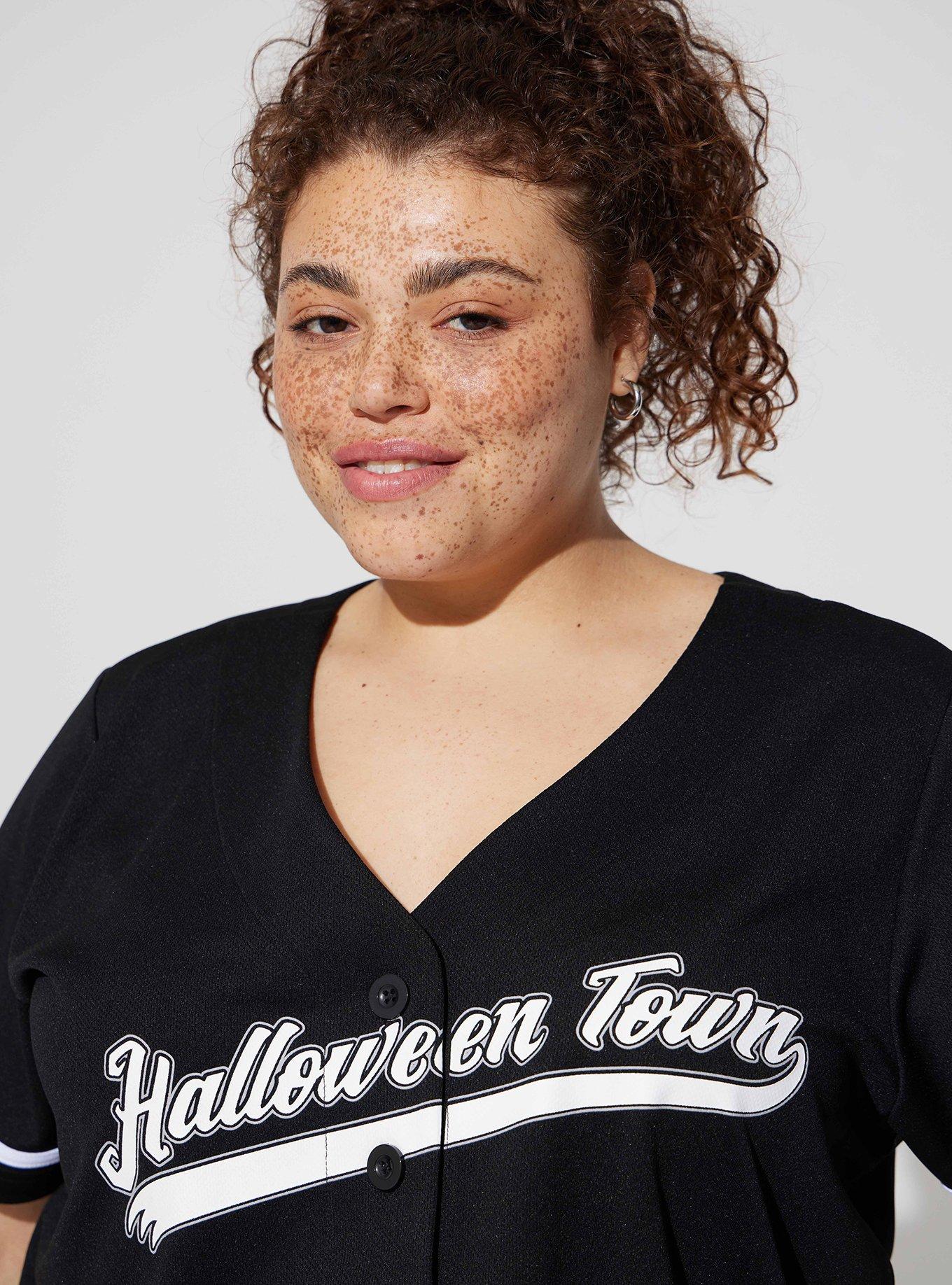 Plus Size - Disney Nightmare Before Christmas Baseball Jersey Top - Torrid