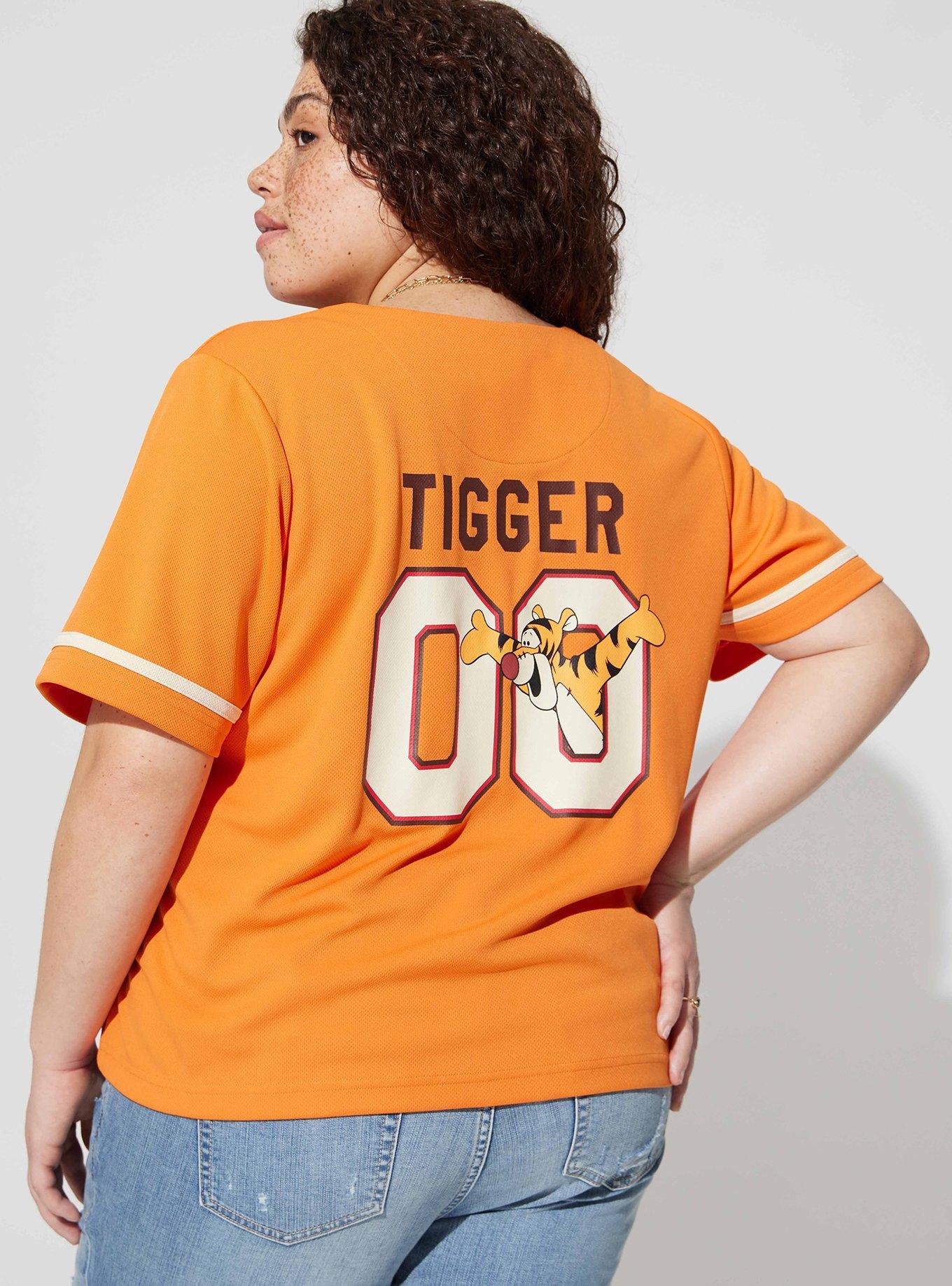 Plus Size - Disney Tigger Baseball Jersey Top - Torrid