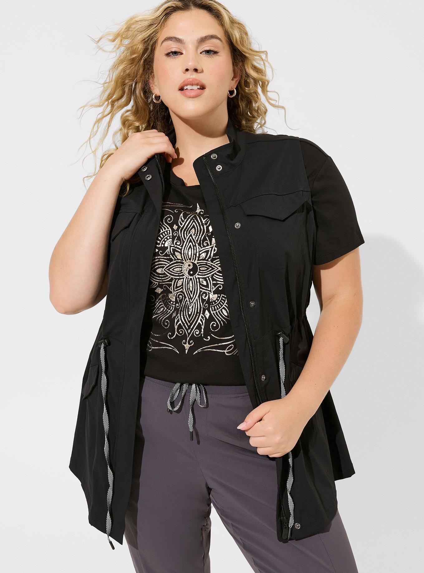 Plus Size - Happy Camper Ripstop Active Vest - Torrid