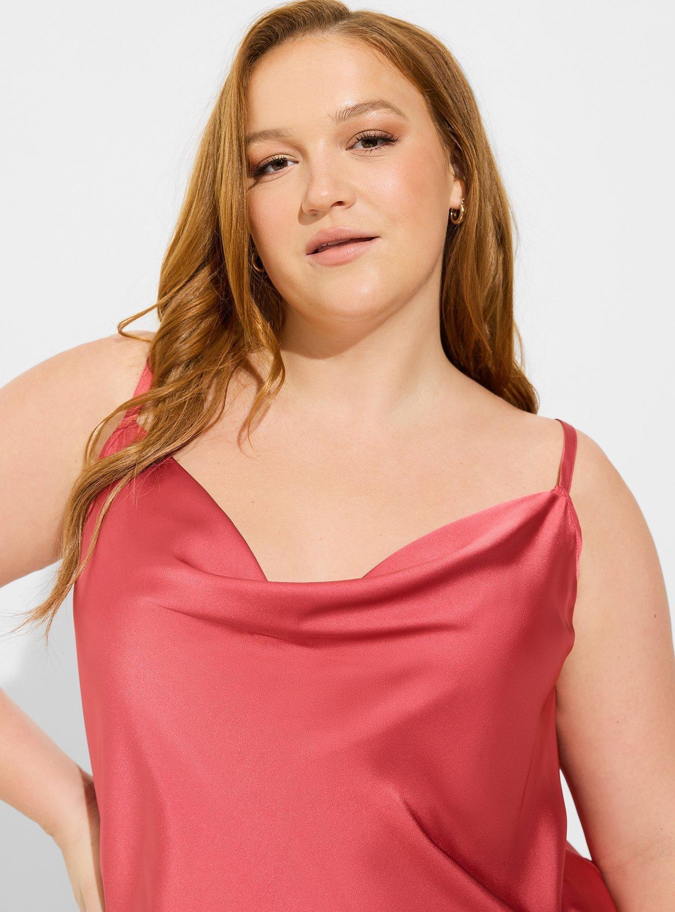 Plus Size - Satin Cowl Neck Cami - Torrid