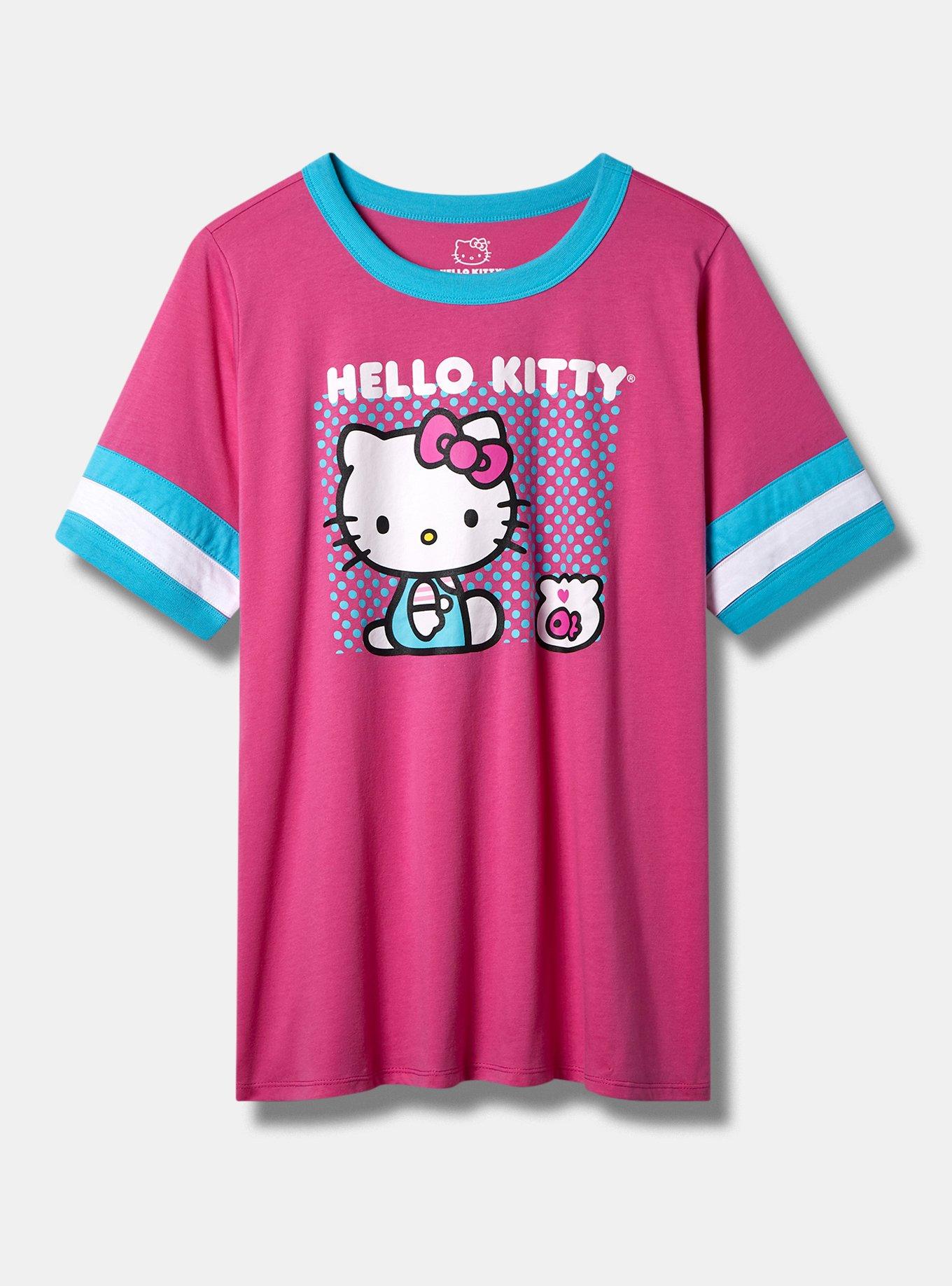 Plus Size - Hello Kitty Classic Fit Crew Neck Ringer Tee - Torrid