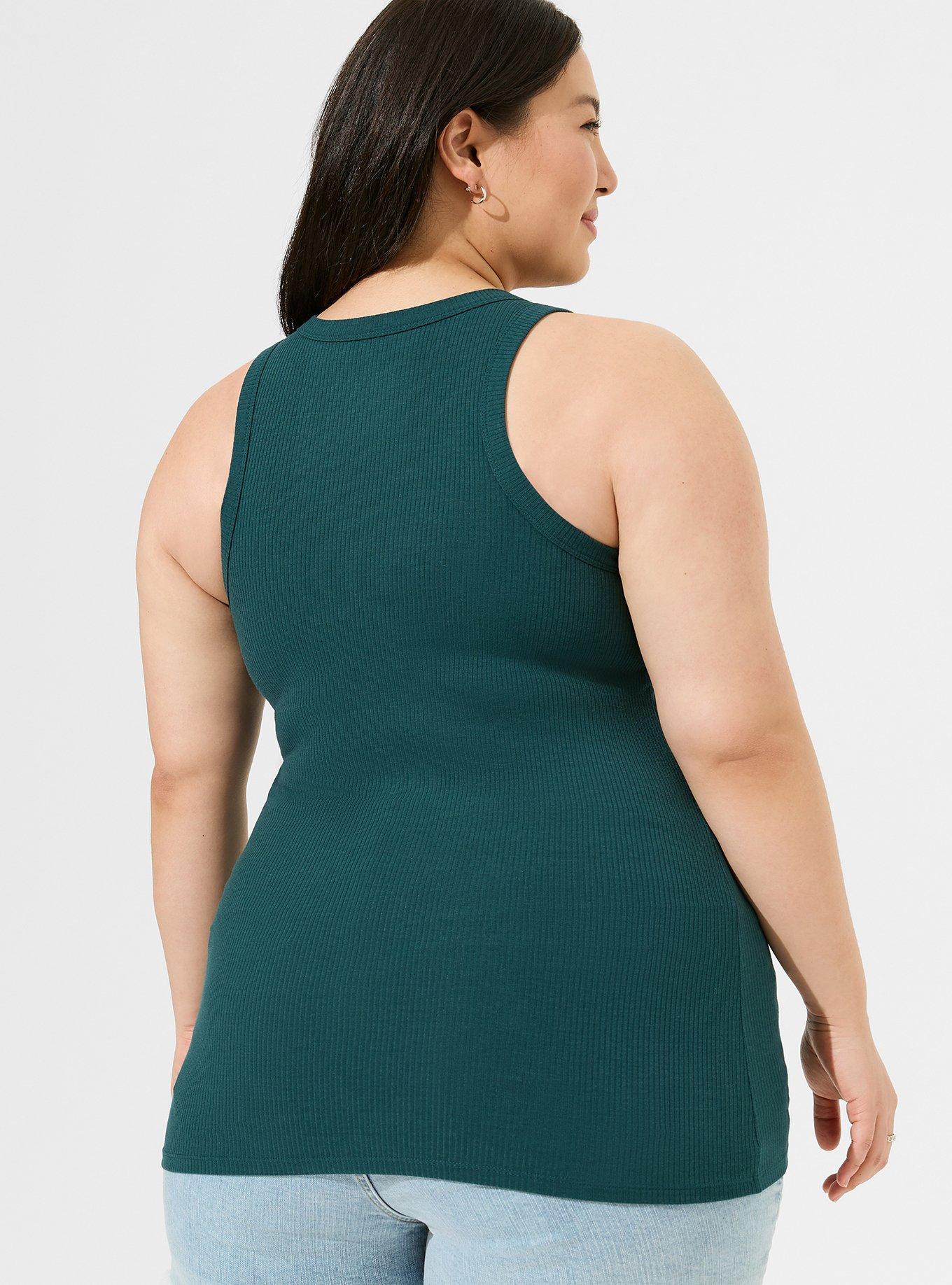 Plus Size - Super Soft Rib High Neck Tank Top - Torrid