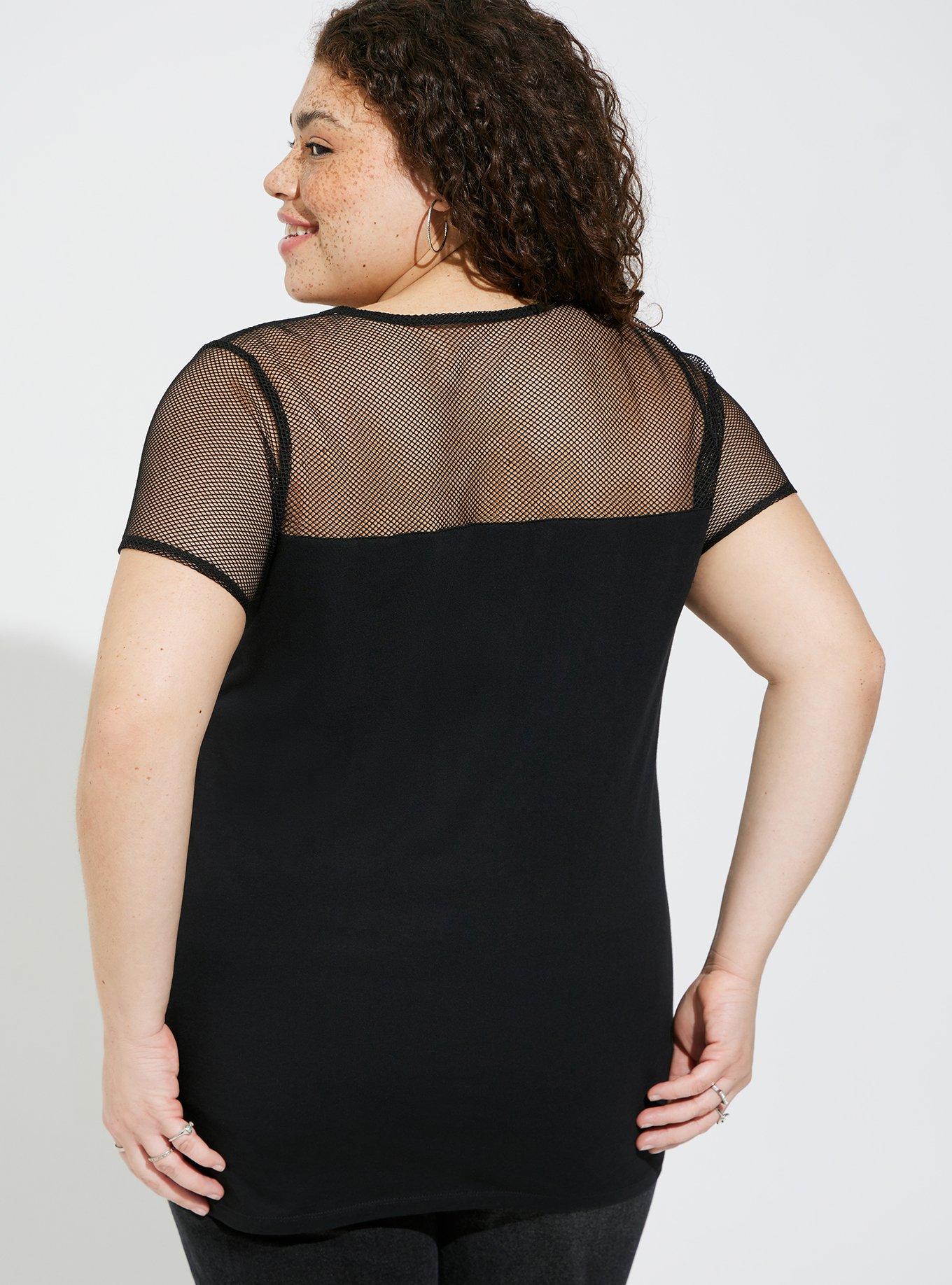 Plus Size - Disney The Little Mermaid Ursula Classic Fit Fishnet Yoke ...