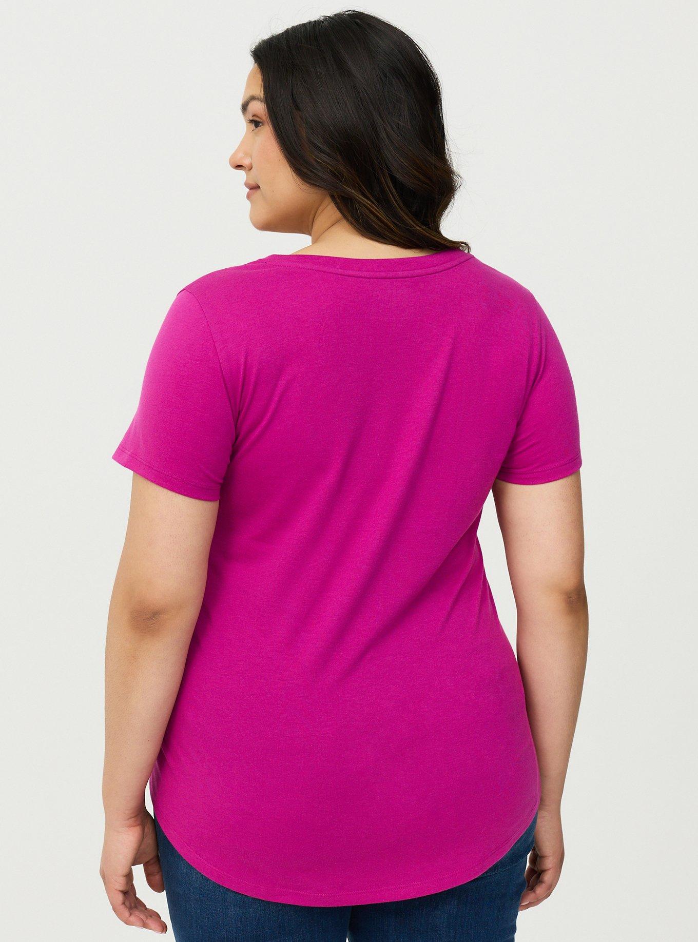 Plus Size - Girlfriend Signature Jersey VNeck Tee - Torrid