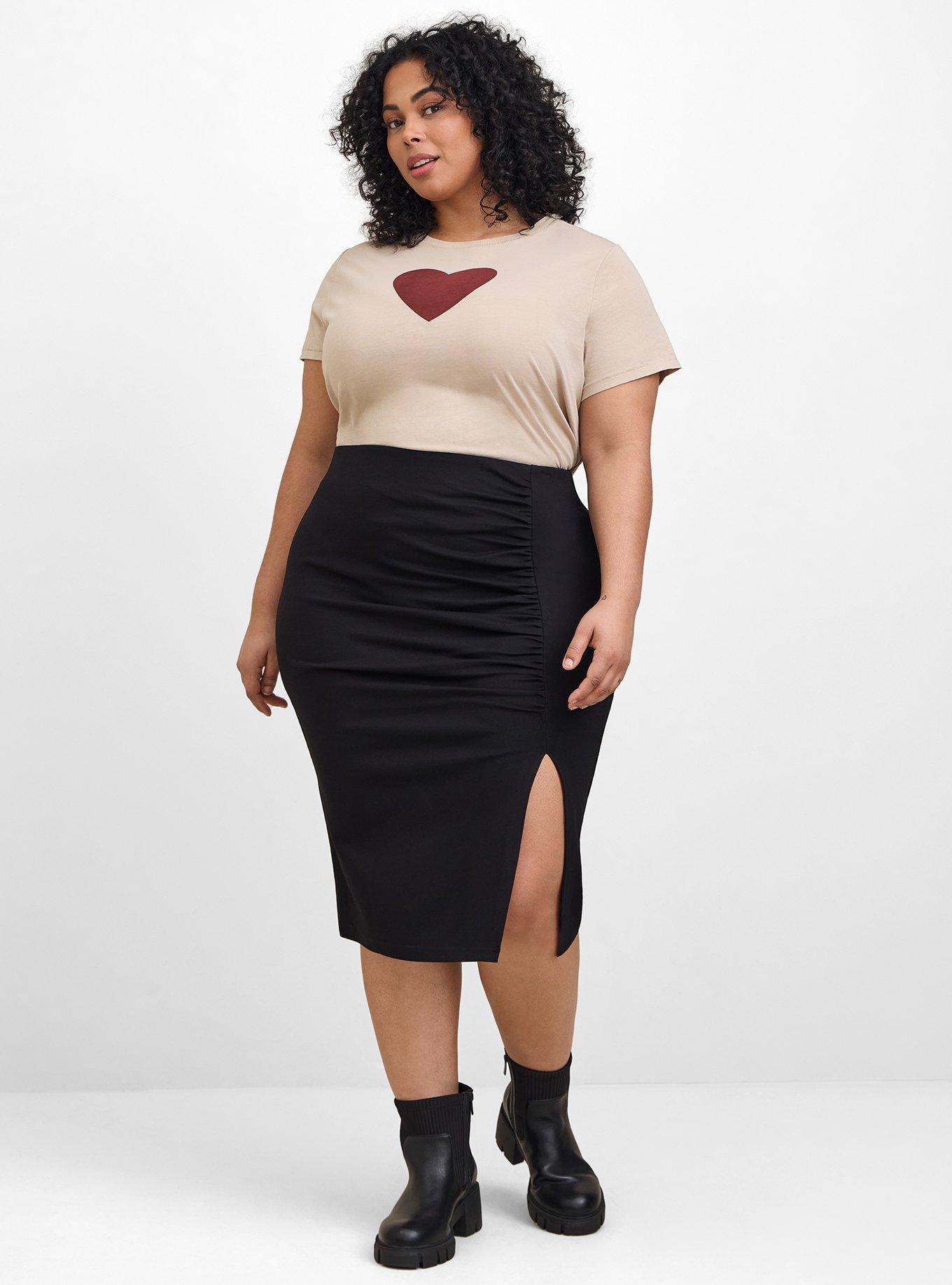 Plus Size - Heart Vintage Crew Neck Tee - Torrid