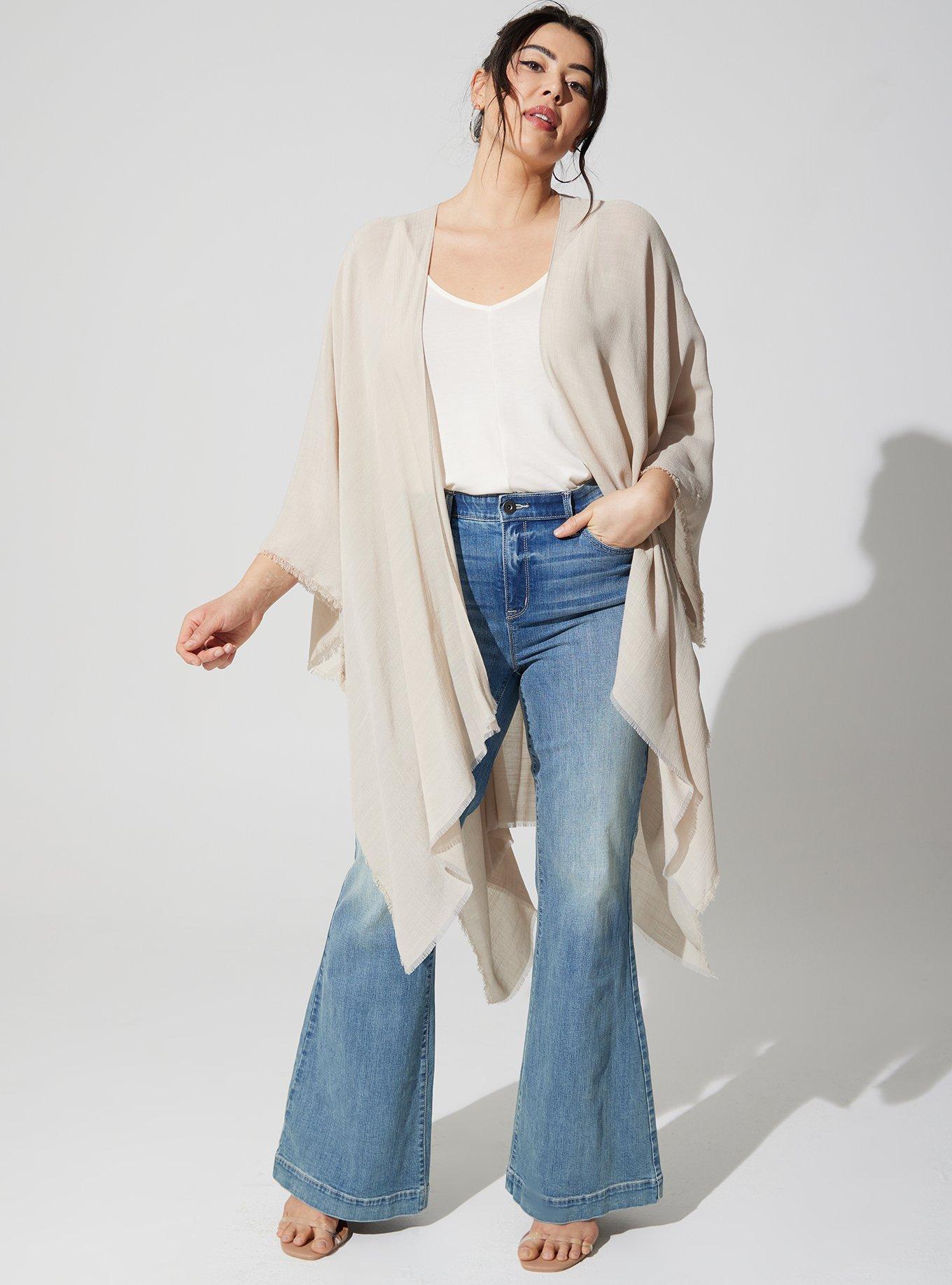 Plus Size - Lightweight Woven Ruana - Torrid