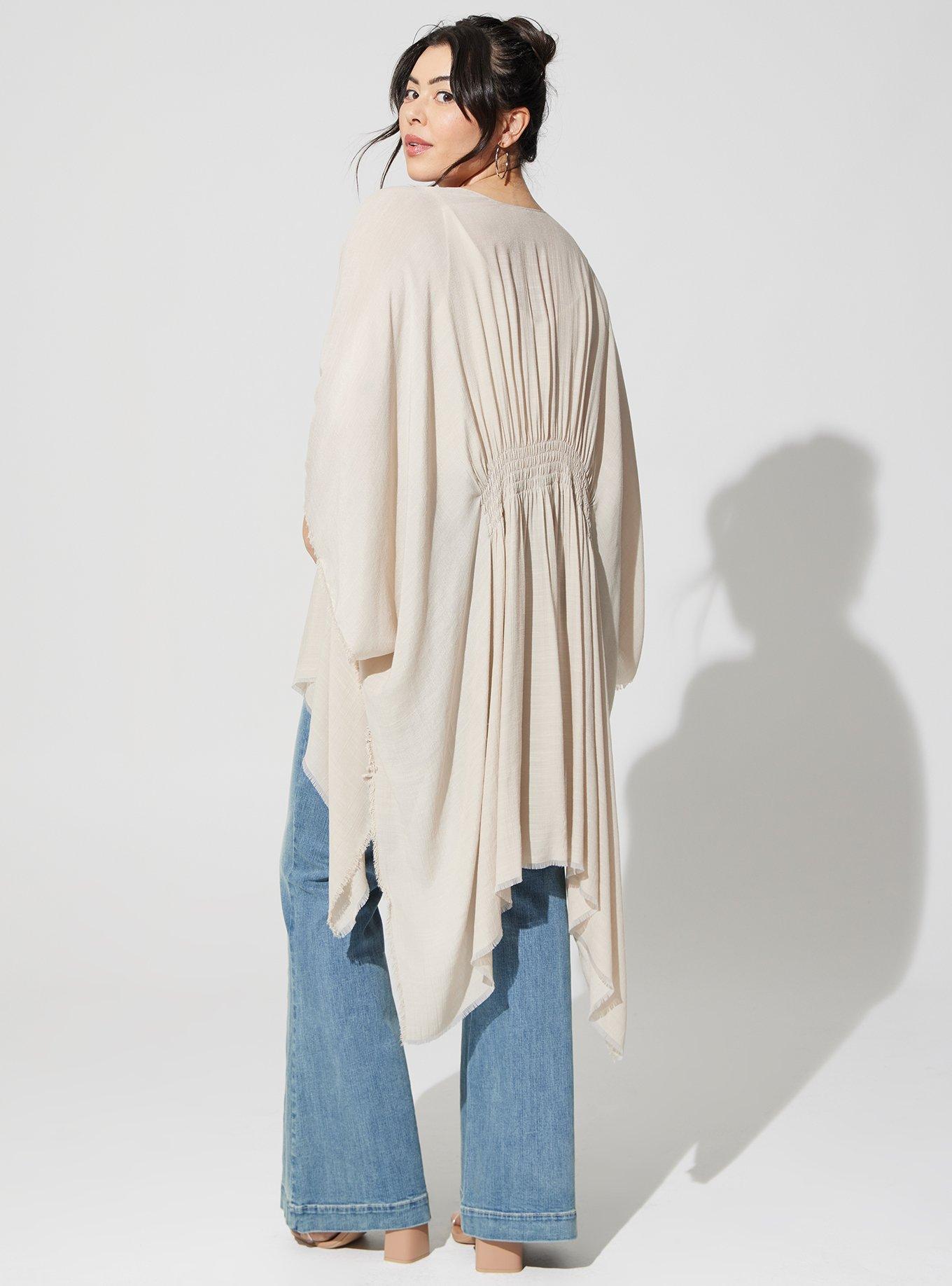 Plus Size - Lightweight Woven Ruana - Torrid