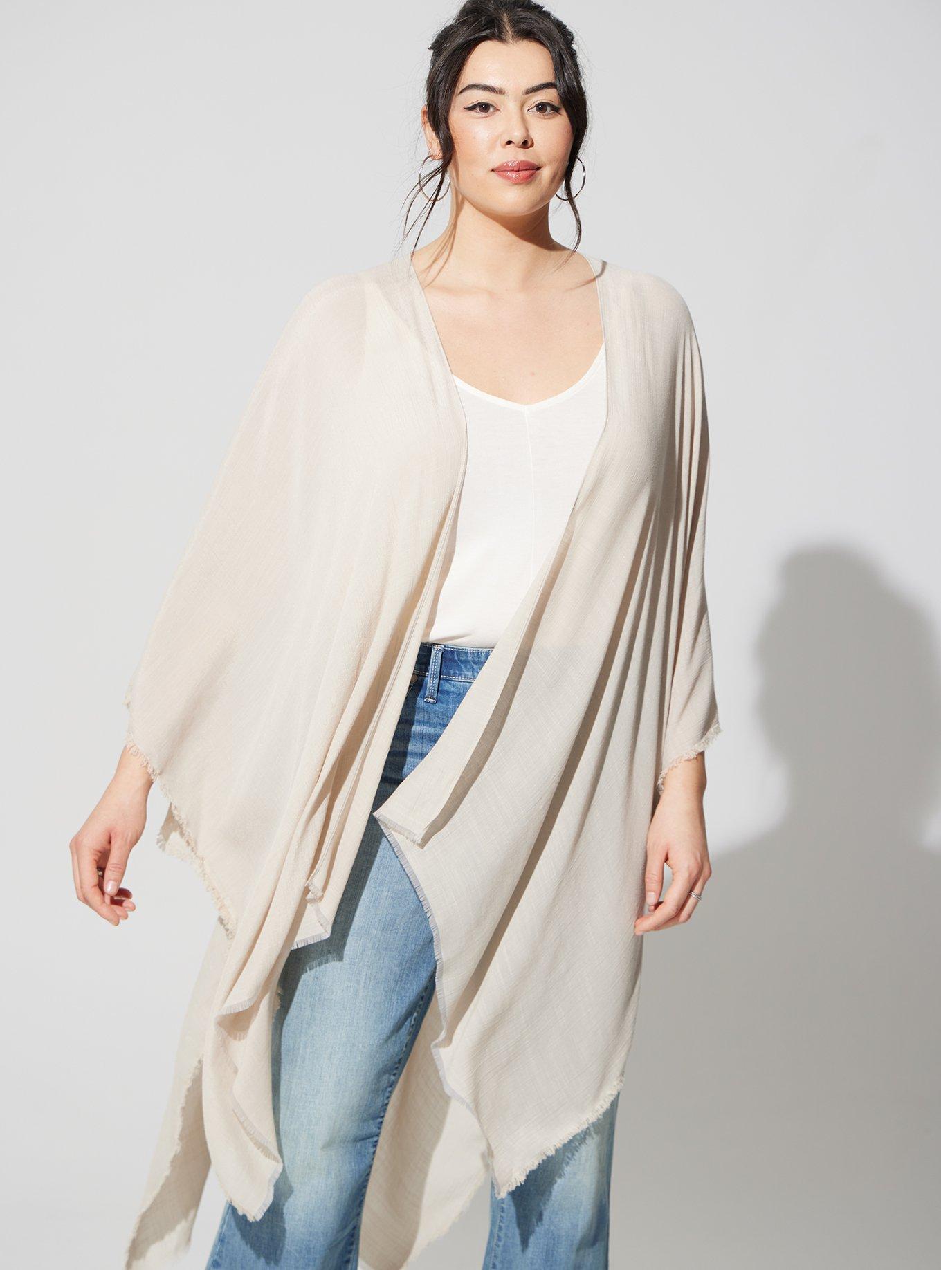 Plus Size - Lightweight Woven Ruana - Torrid