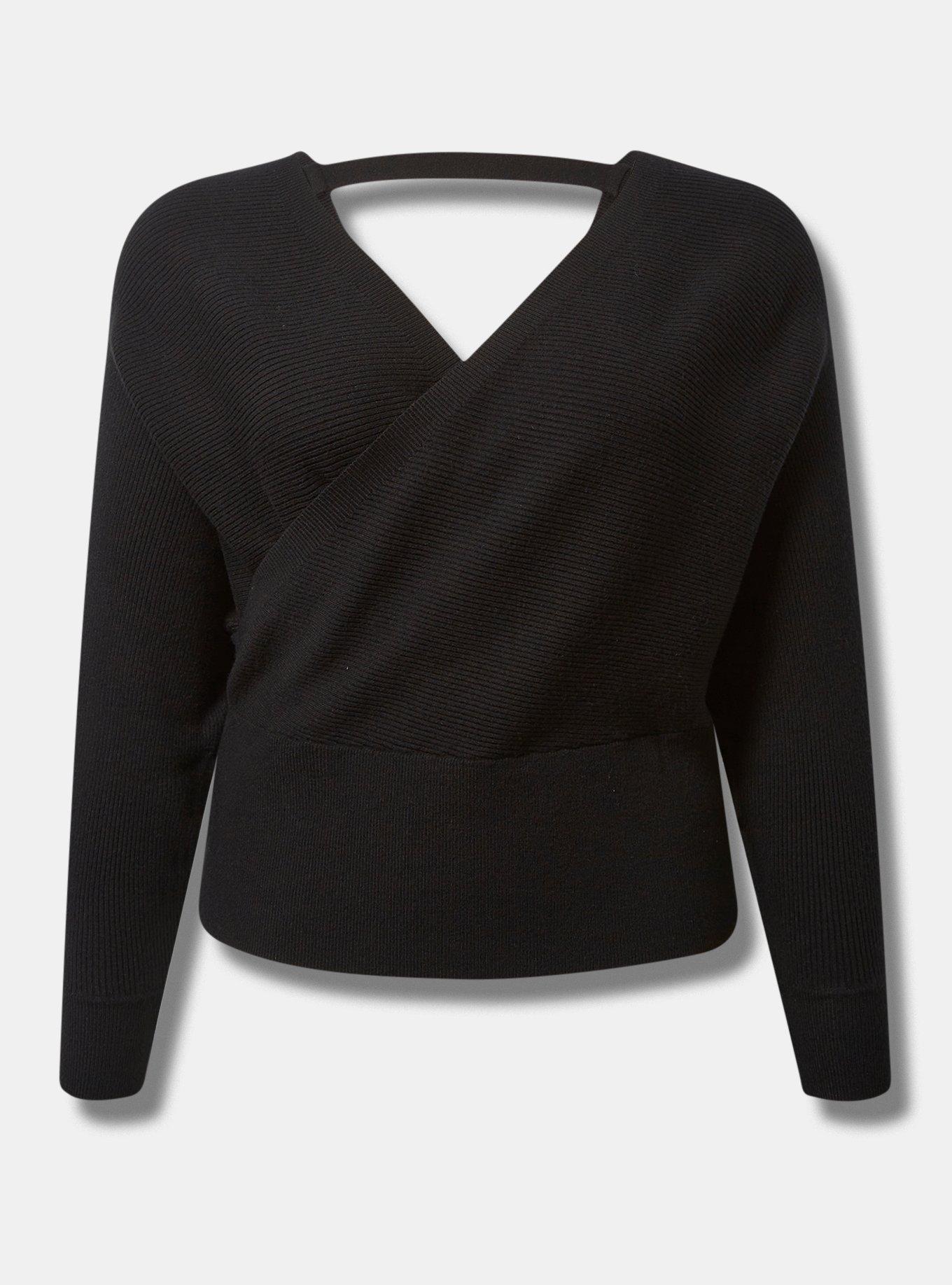 Plus Size - Everyday Soft Ribbed Pullover Surplice Sweater - Torrid