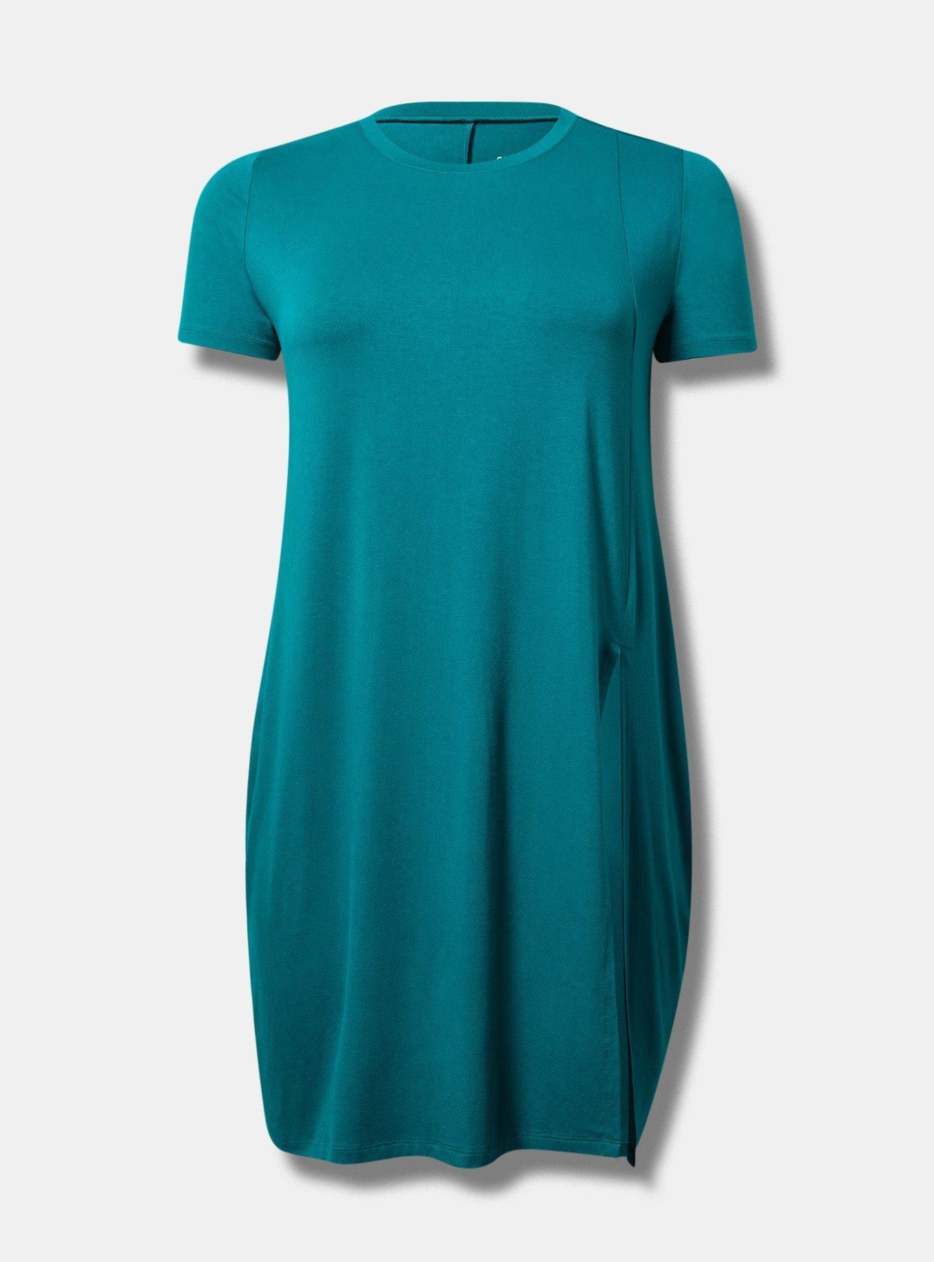 Plus Size - Super Soft Crew Neck Split Front Tunic - Torrid