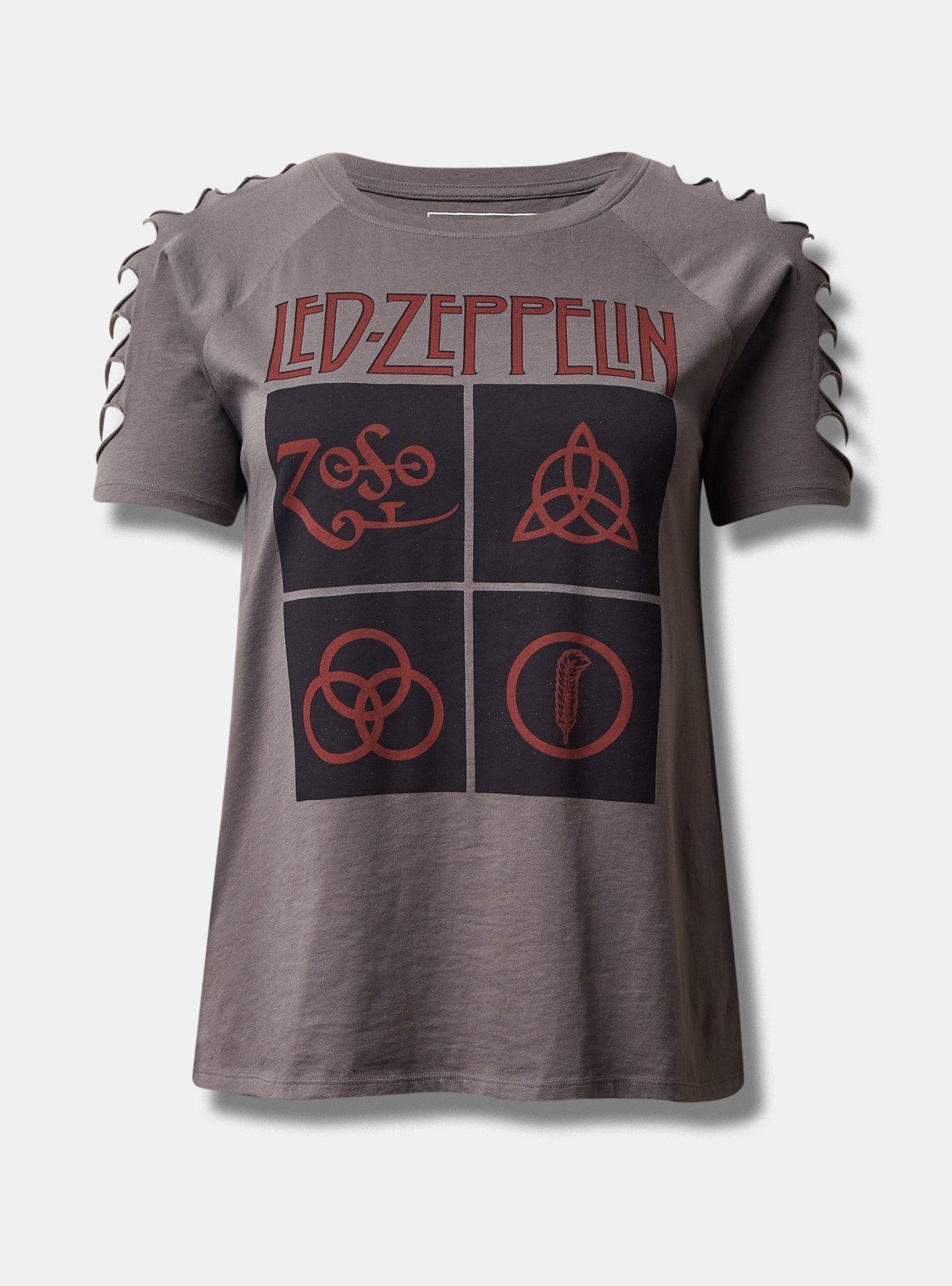 Plus Size - Led Zeppelin Relaxed Fit Cotton Slash Sleeve Tee - Torrid